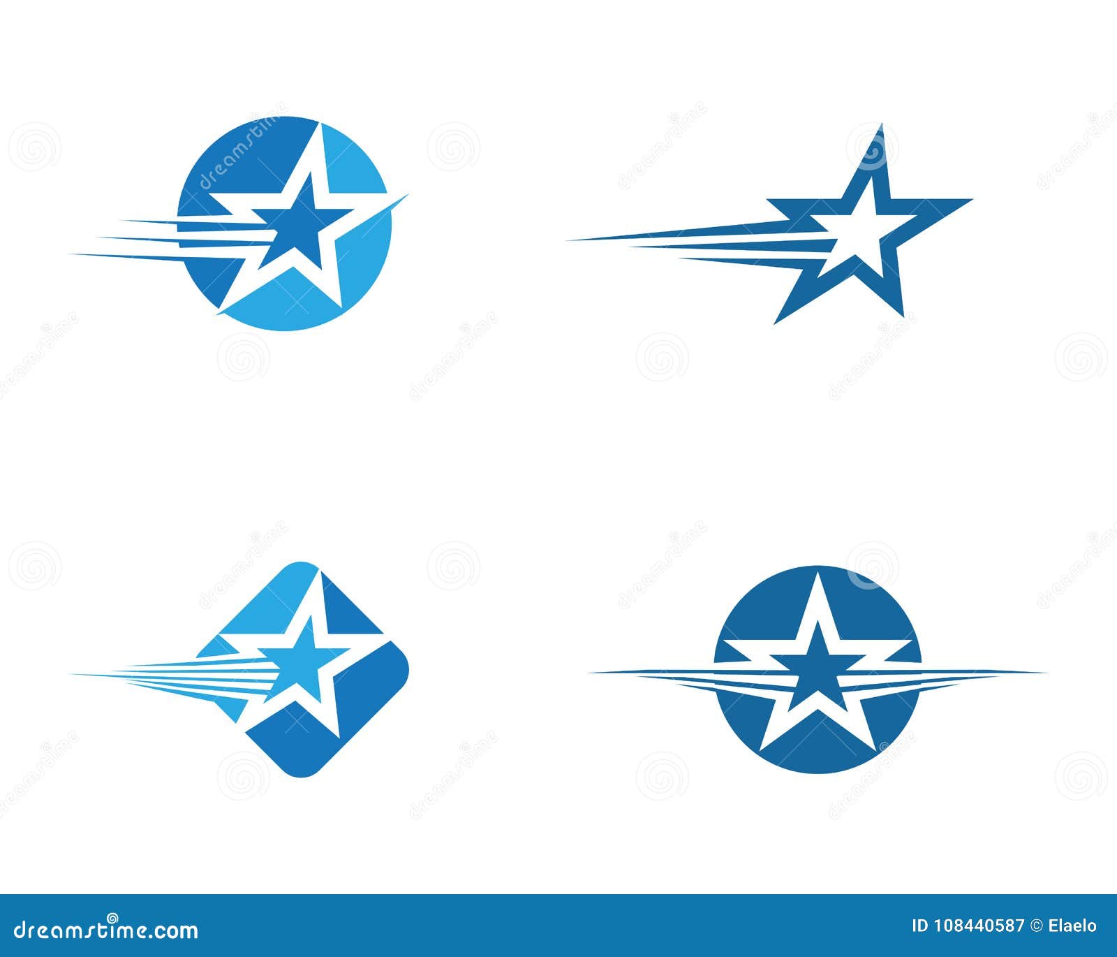 Estrela Logo Template ilustração do vetor. Ilustração de projeto ...
