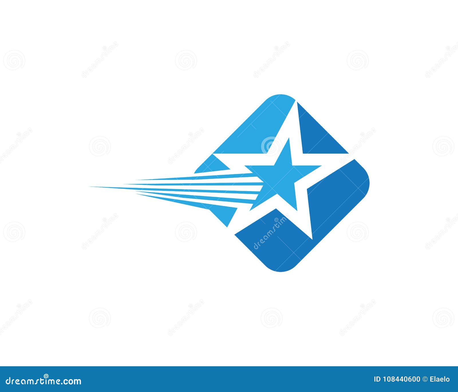 Estrela Logo Template ilustração do vetor. Ilustração de sinal - 108440600