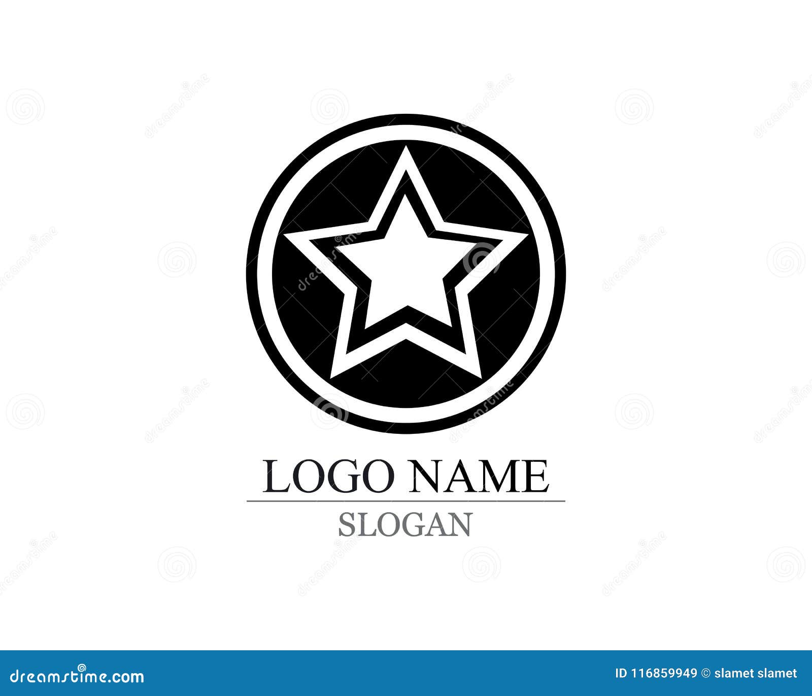 Estrela Logo Template ilustração do vetor. Ilustração de sucesso ...