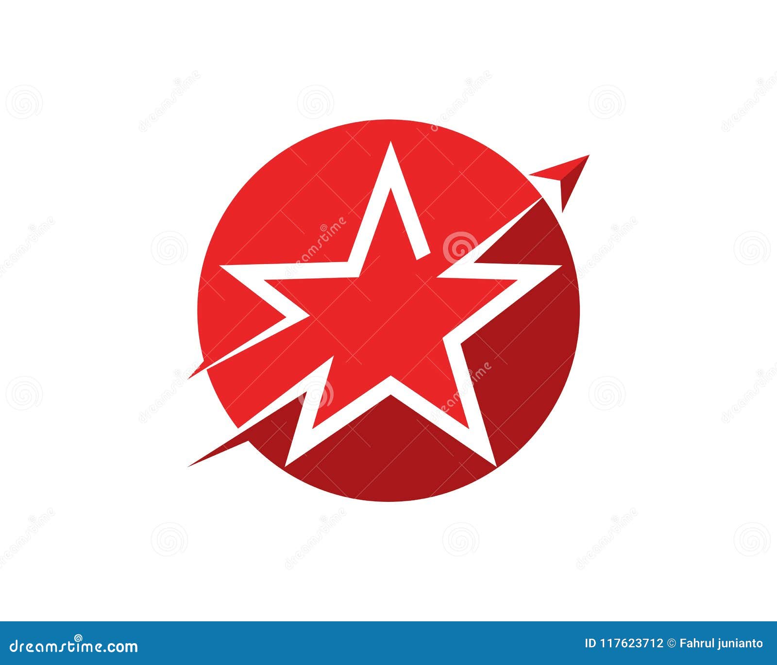 Estrela Logo Template ilustração do vetor. Ilustração de esperto ...