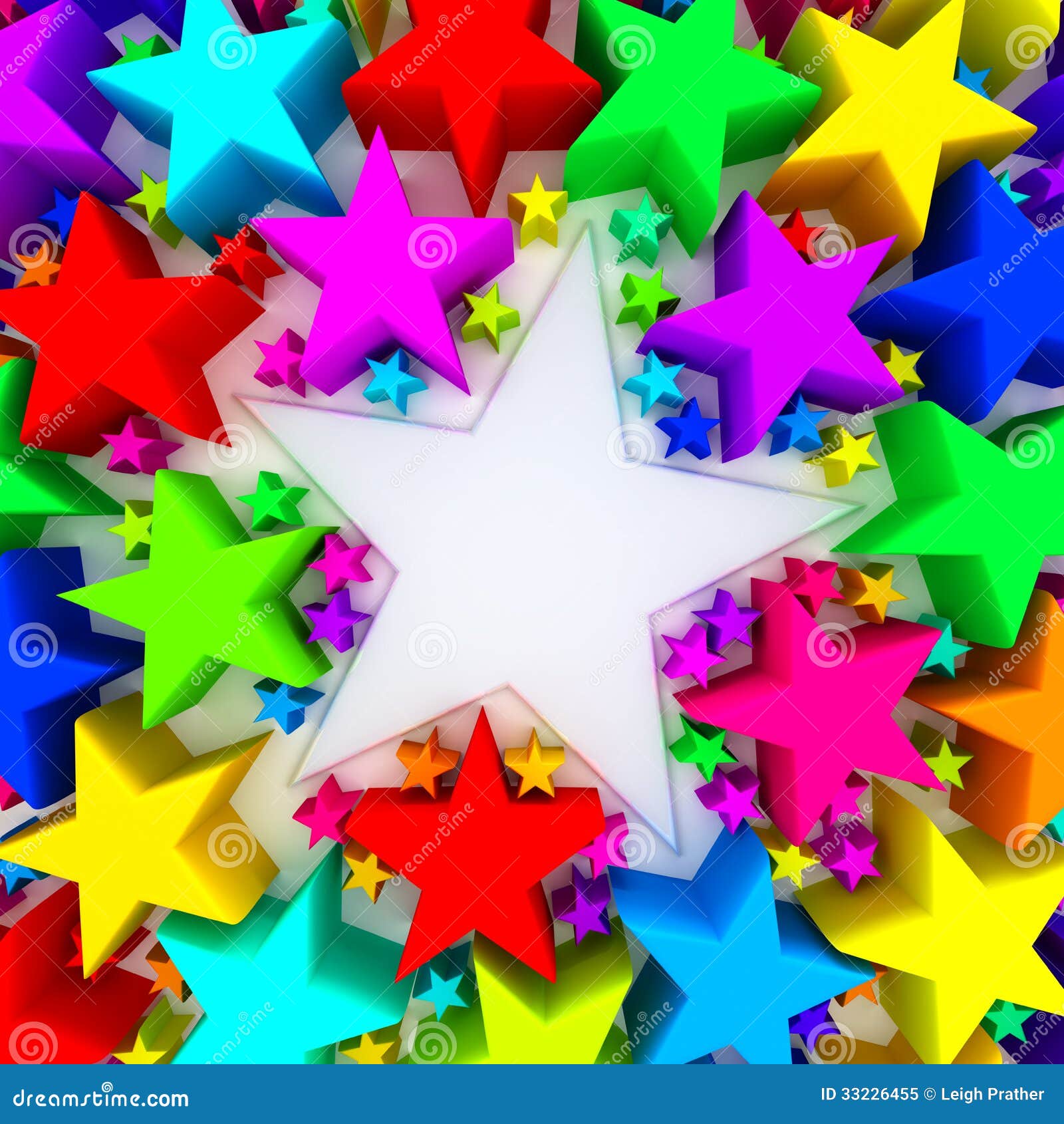 Estrelas coloridas ilustração stock. Ilustração de estouro - 33226455