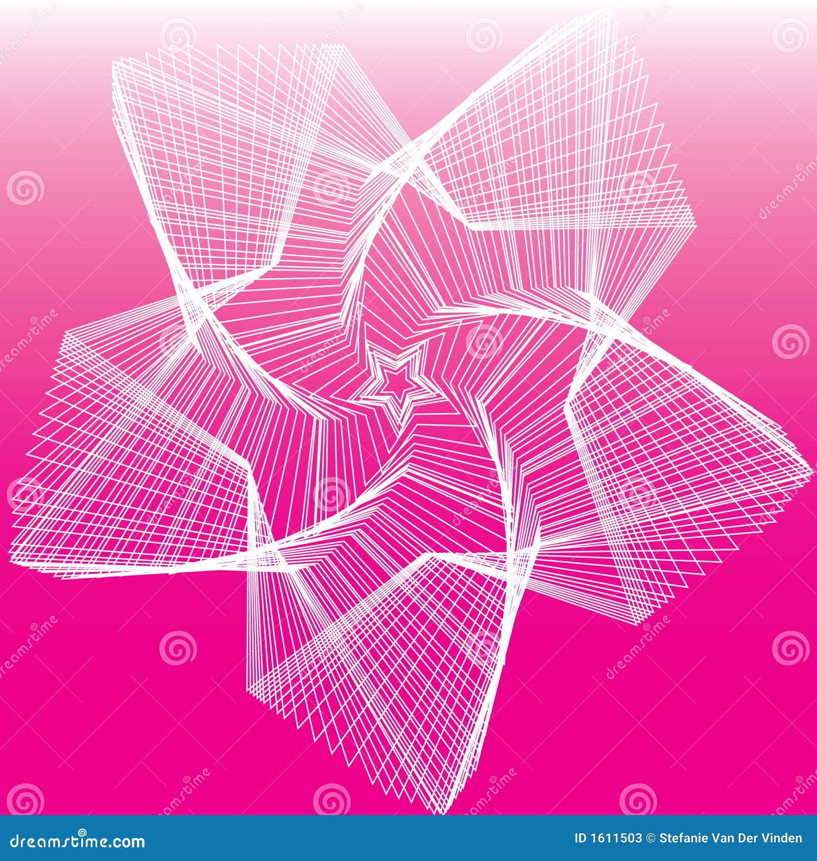 Estrelas cor-de-rosa ilustração do vetor. Ilustração de fluxo - 1611503