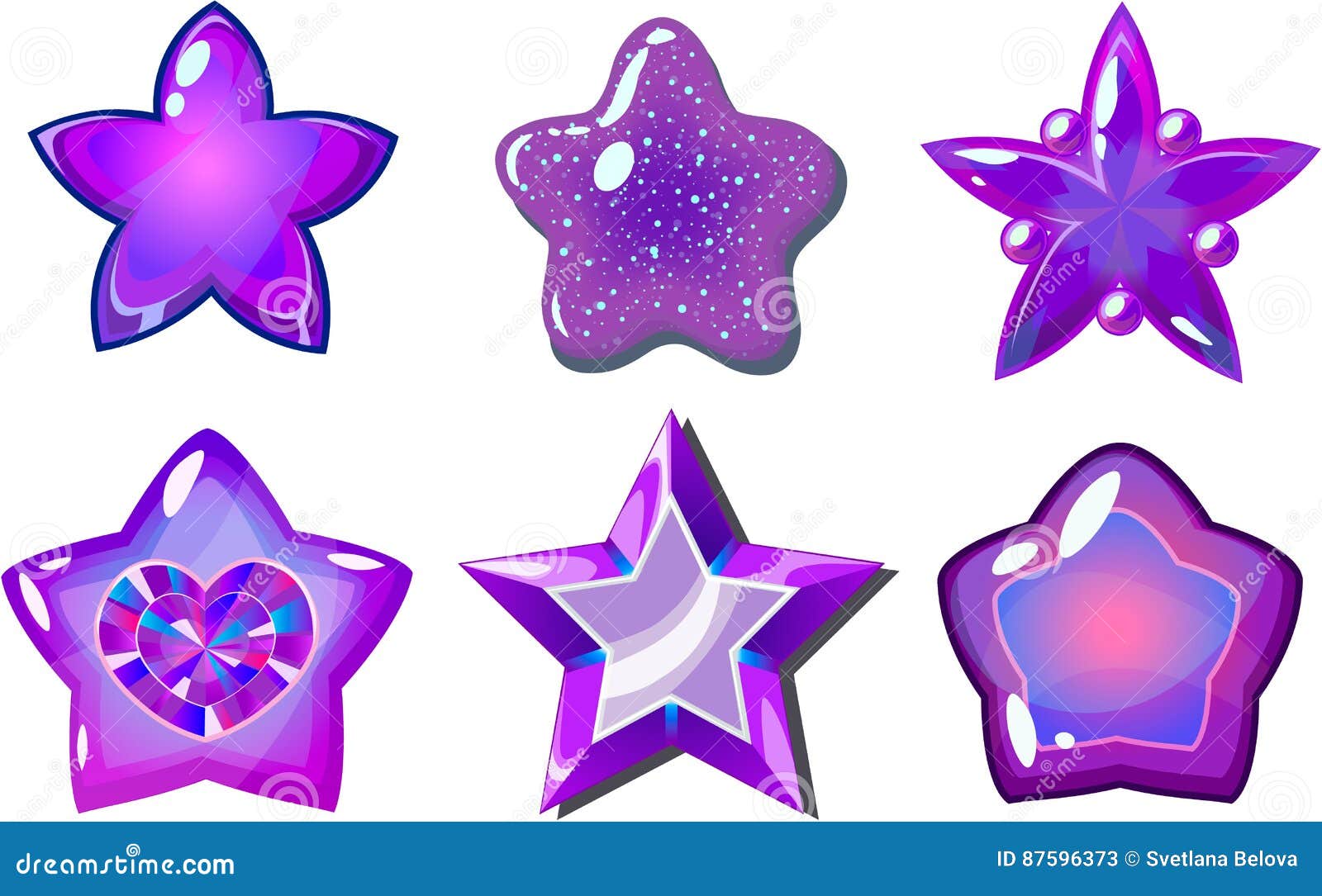 Estrelas roxas ilustração stock. Ilustração de fulgor - 87596373