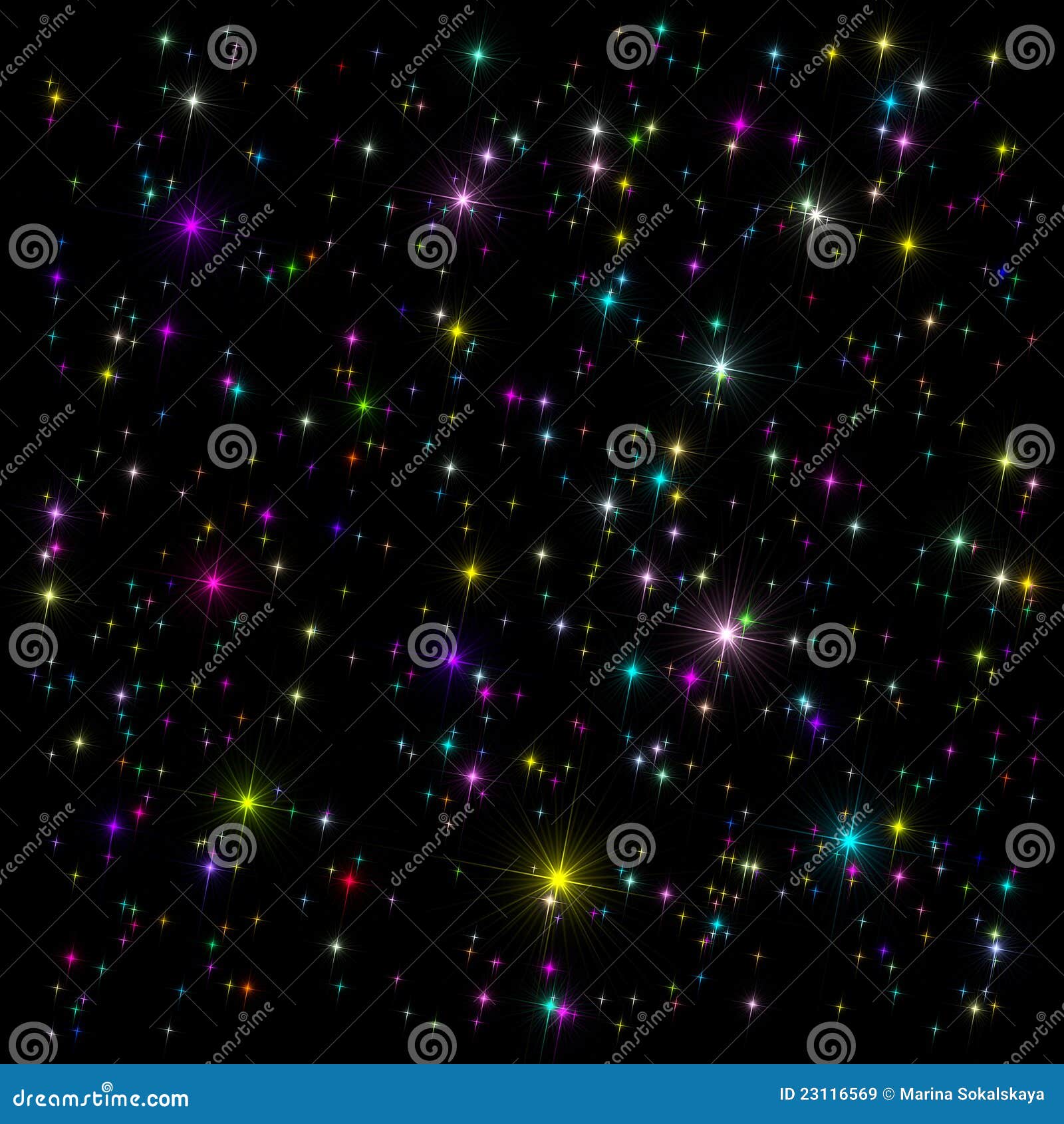 Estrelas Variegated ilustração stock. Ilustração de backdrop - 23116569