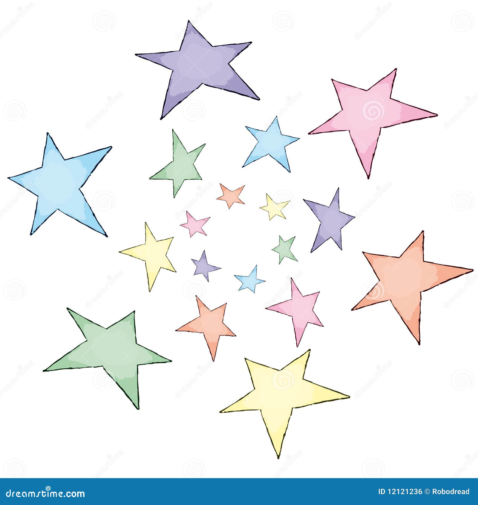 Estrelas (vetor) ilustração do vetor. Ilustração de brilhar - 12121236