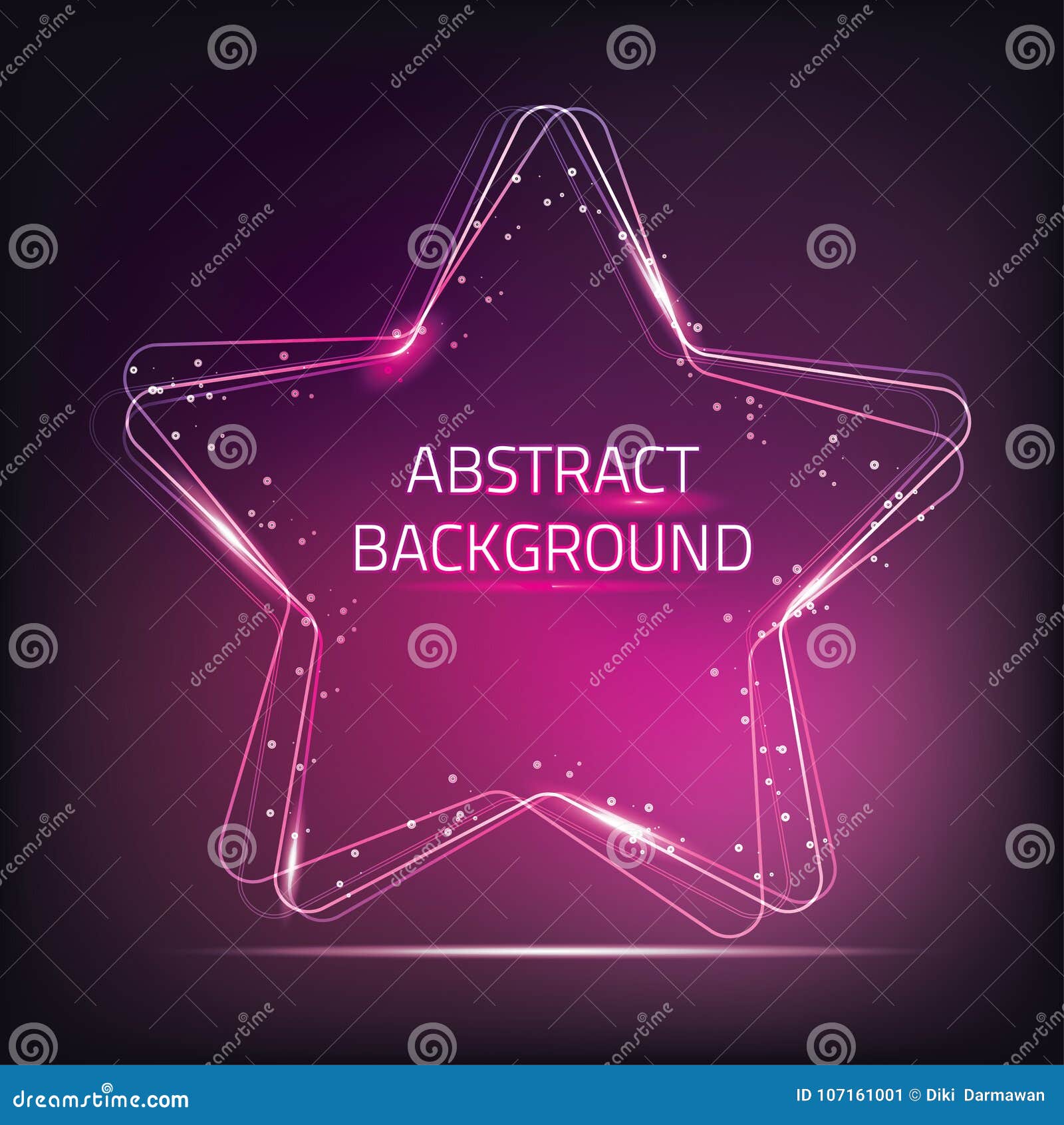 Estrella Abstracta Con Efecto Que Brilla Intensamente Ilustración del ...