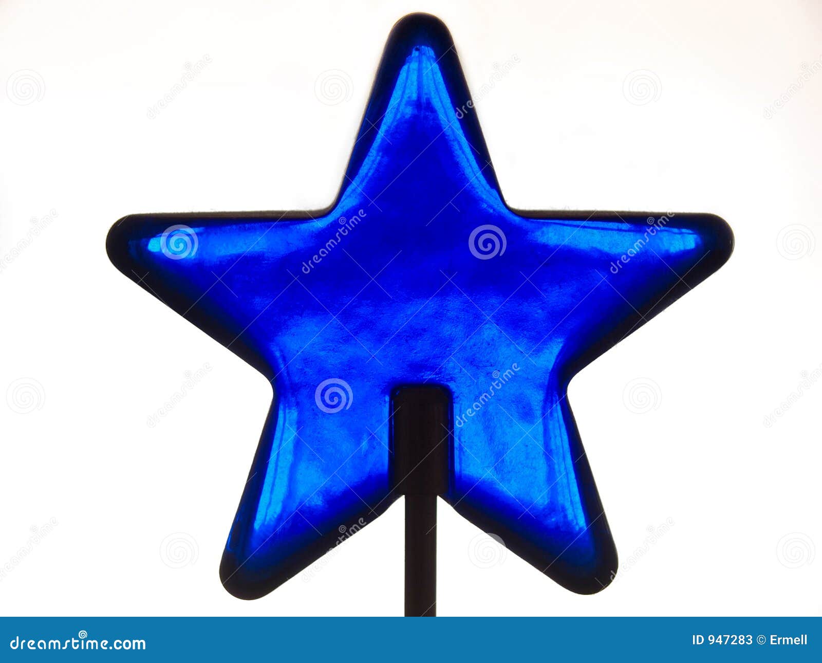 Estrella azul imagen de archivo. Imagen de brillante, interior - 947283