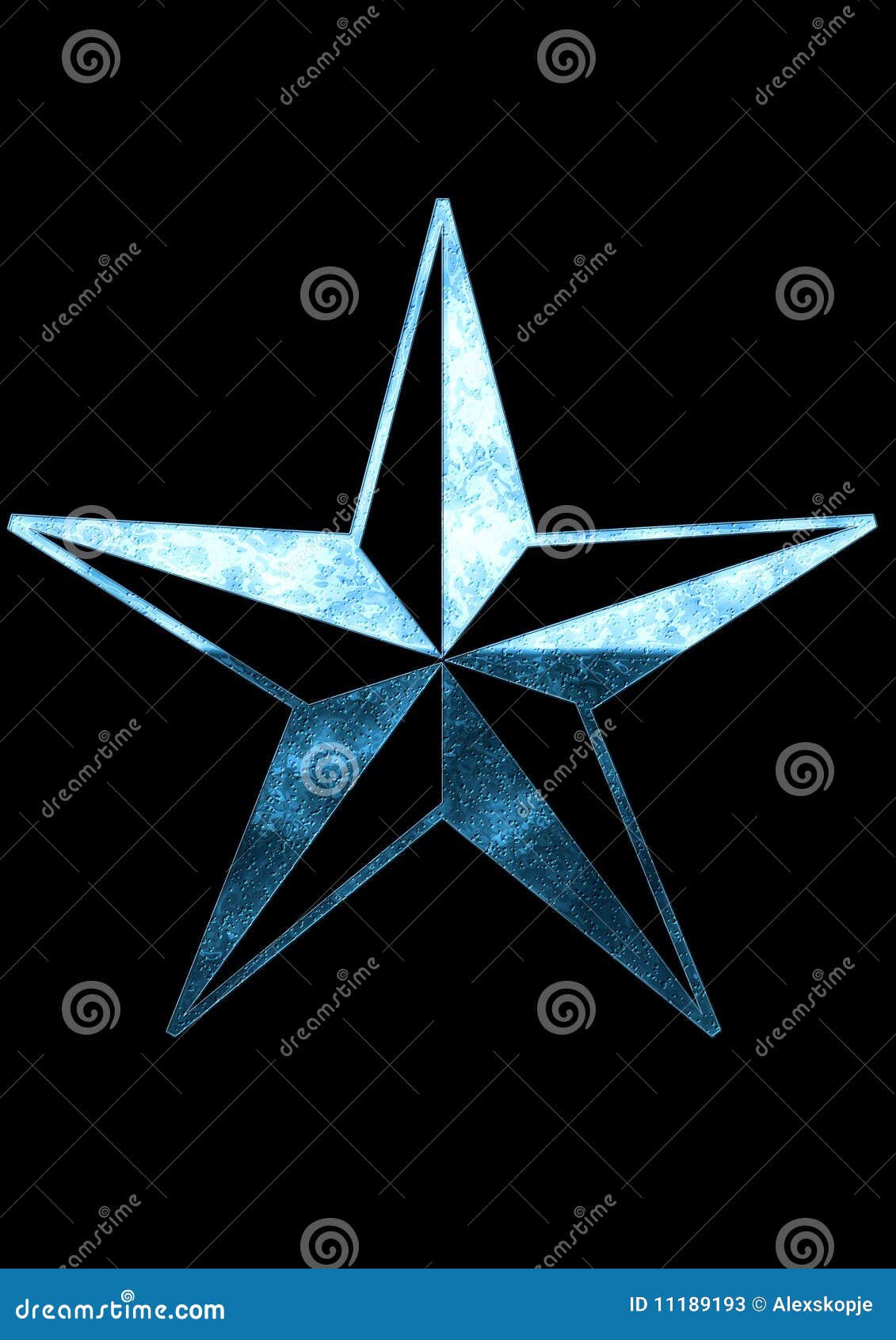 Estrella Azul En Fondo Negro Stock de ilustración - Ilustración de rayo ...