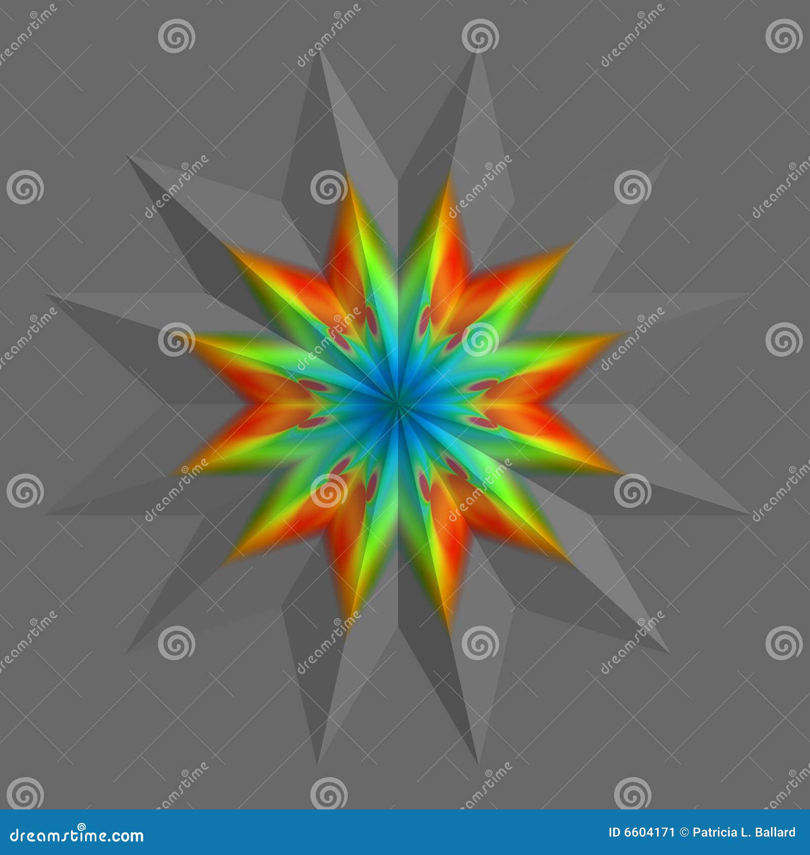 Estrella Coloreada Imagen. Imagen: 6604171