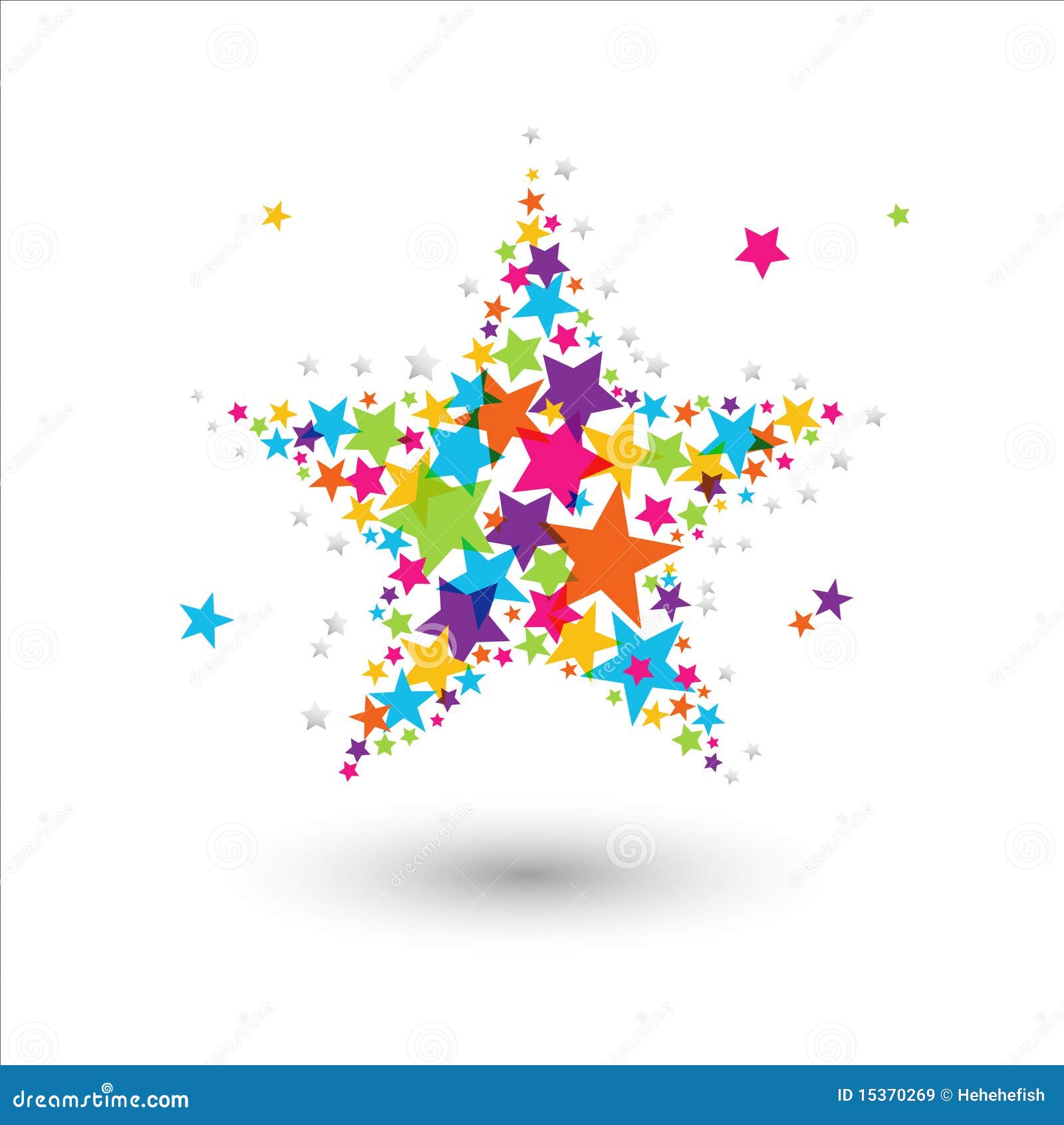 Estrella colorida ilustración del vector. Ilustración de fondo - 15370269