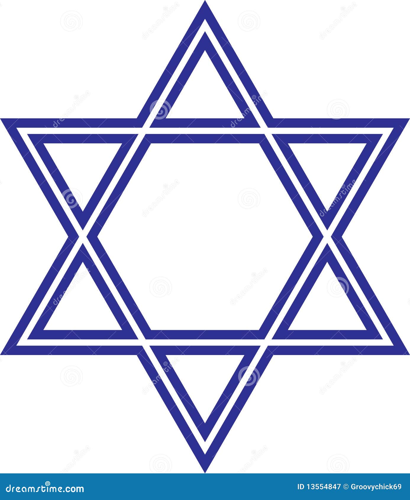 Estrella de David ilustración del vector. Ilustración de david - 13554847