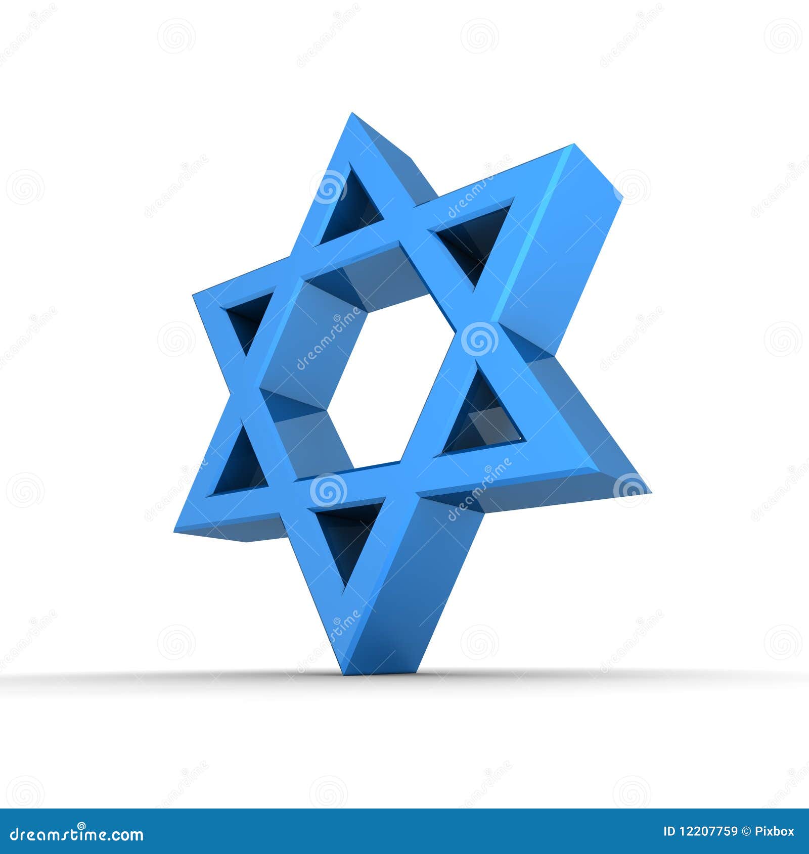 Estrella De David Azul Brillante Stock de ilustración - Ilustración de ...