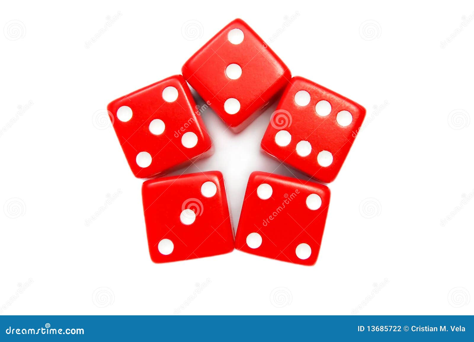 Estrella de los dados foto de archivo. Imagen de suerte - 13685722
