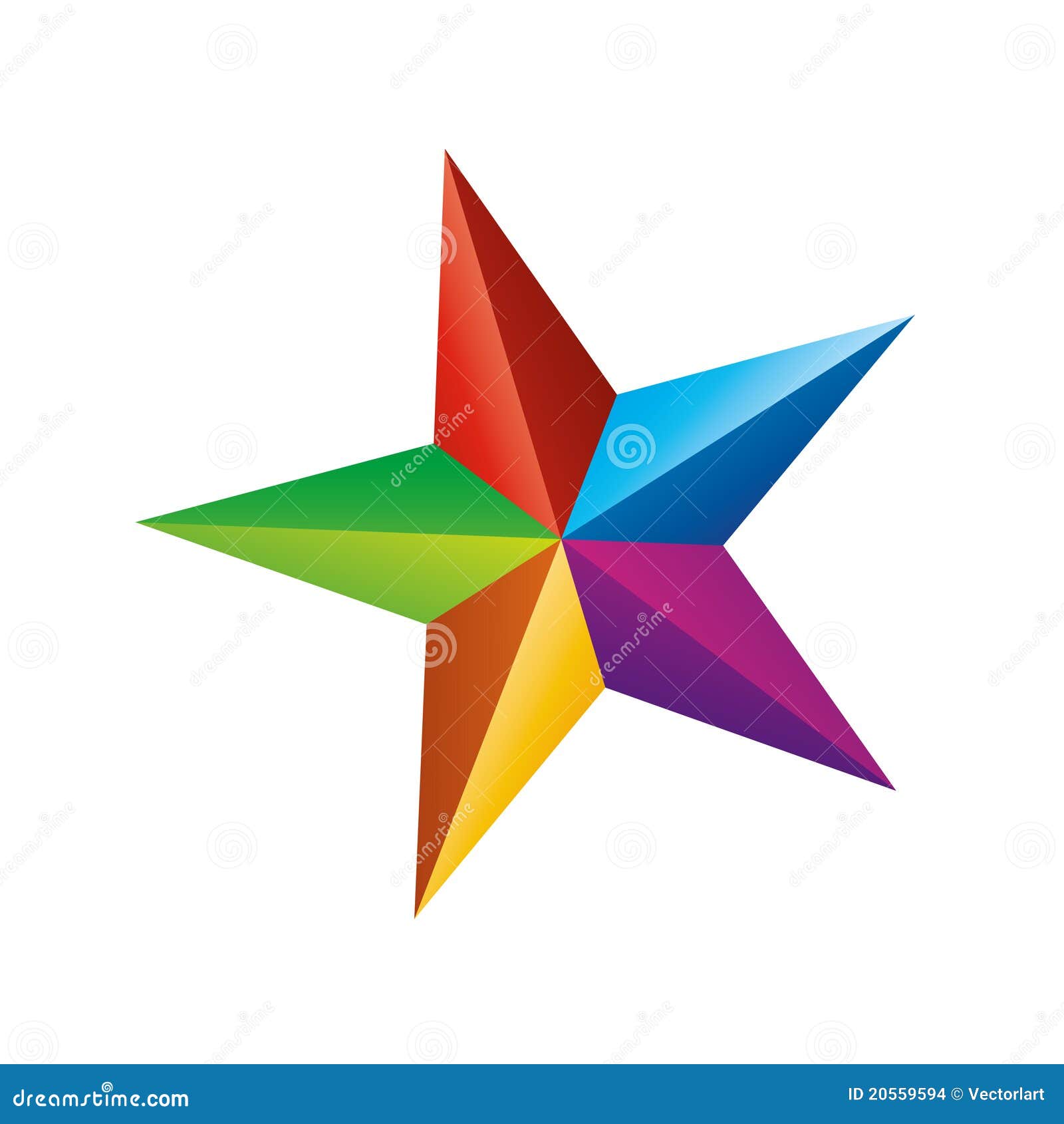 Estrella del color ilustración del vector. Ilustración de navidad ...