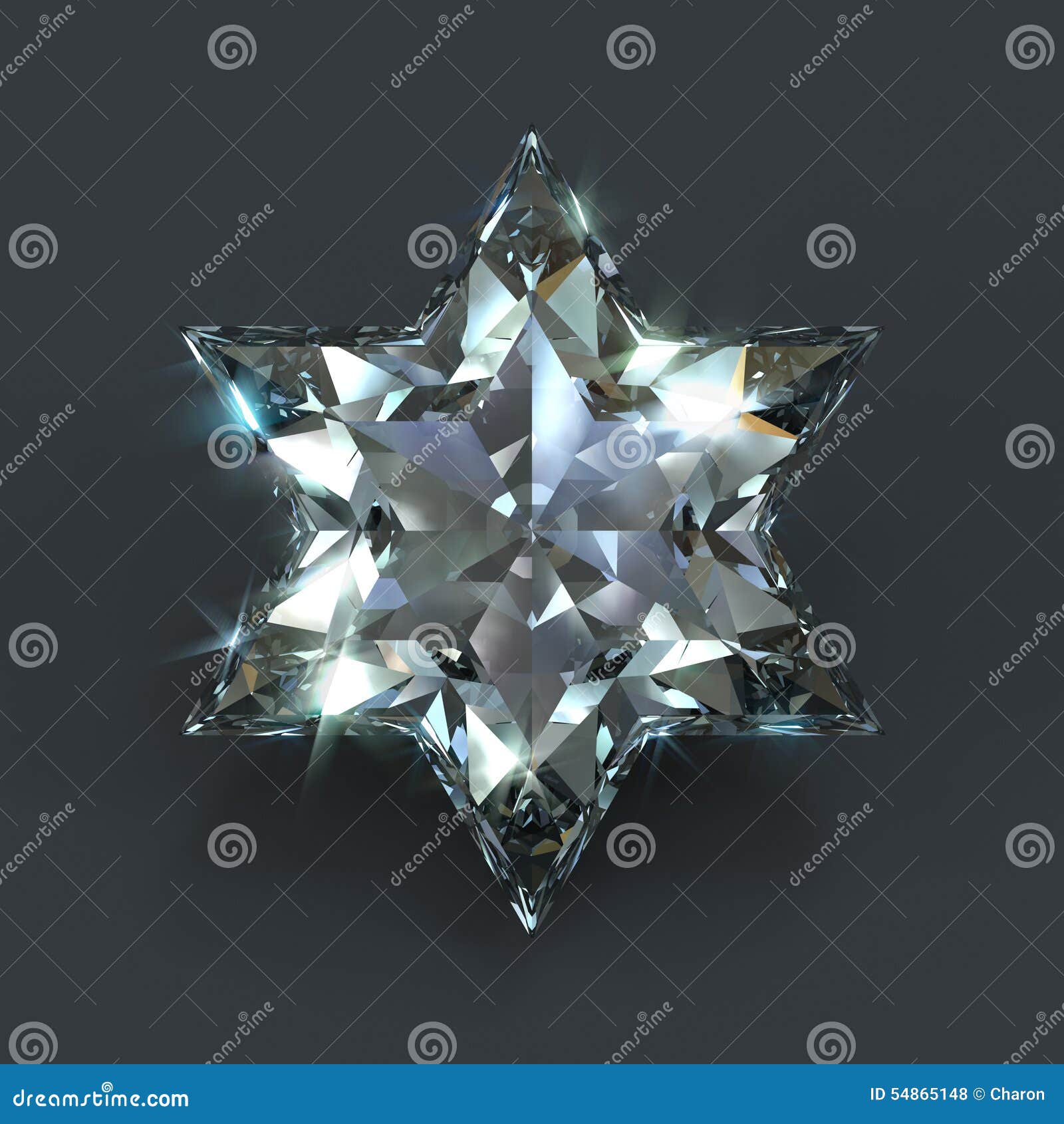 Estrella Del Diamante De David Stock de ilustración - Ilustración de ...