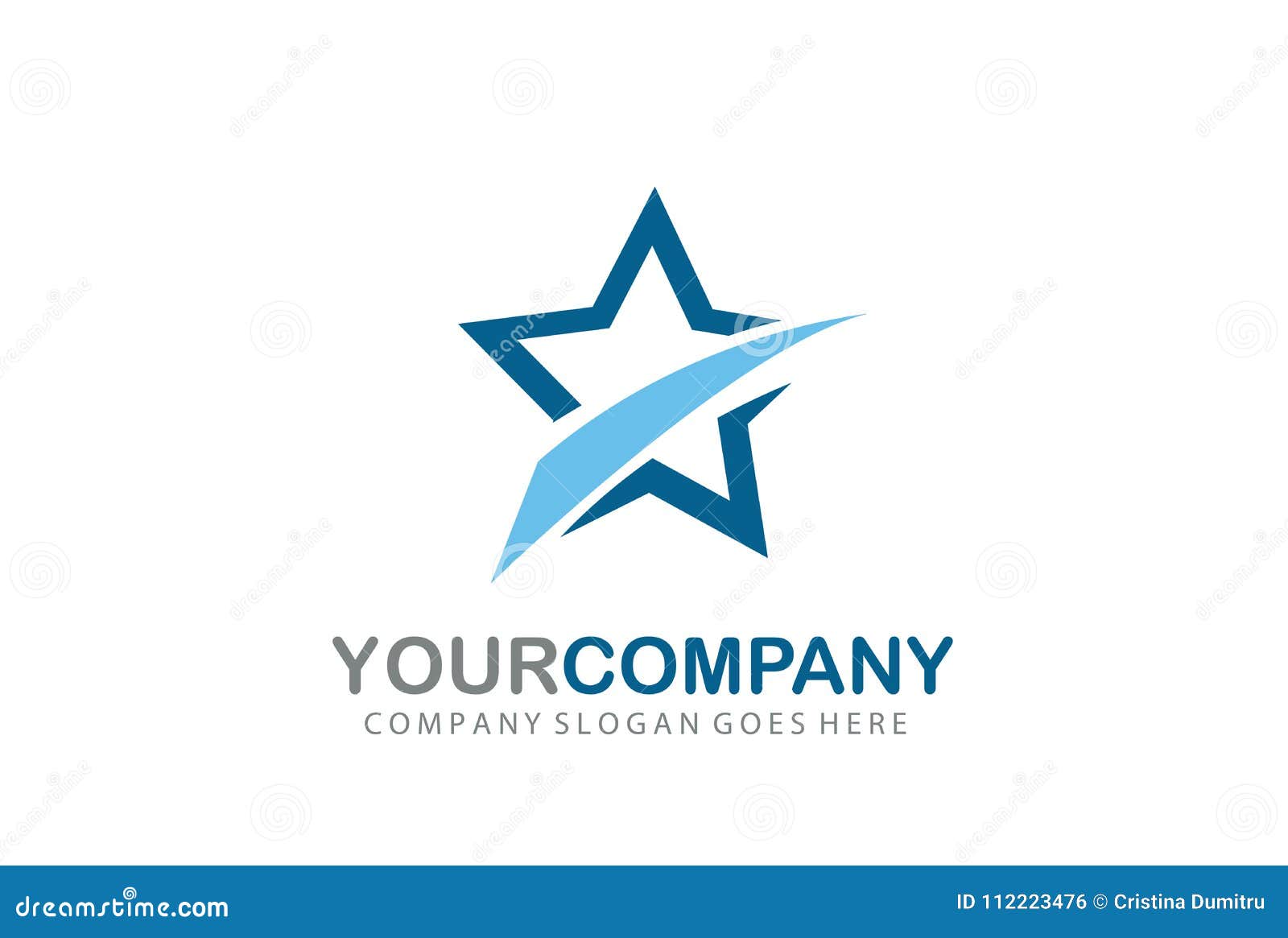 Estrella Logo Design Concept Symbol Ilustración del Vector ...