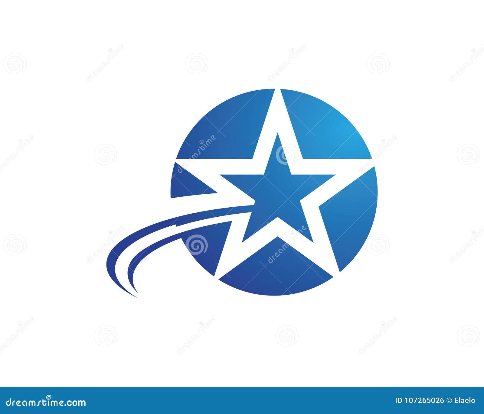 Estrella Logo Template ilustración del vector. Ilustración de mosca ...