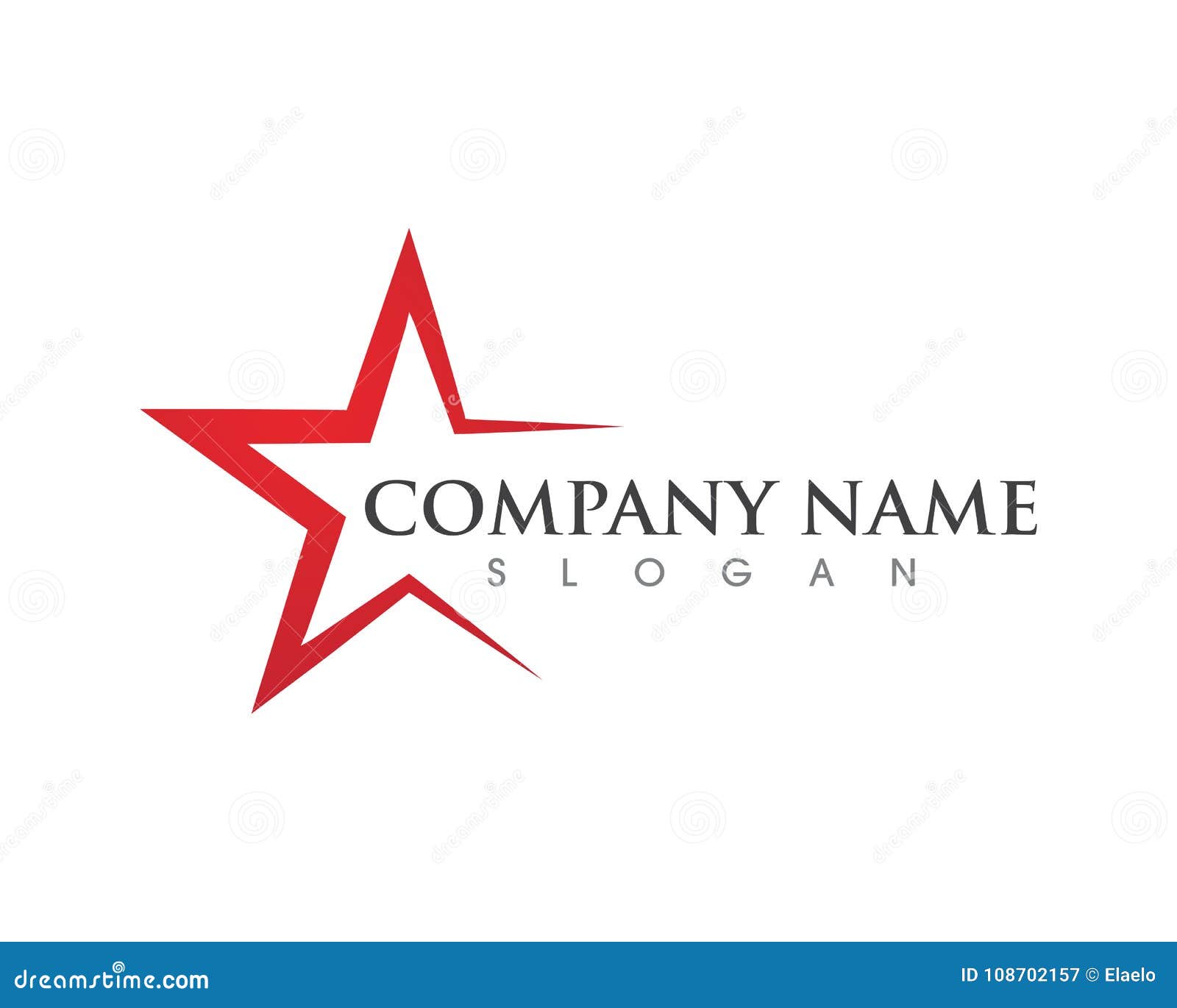 Estrella Logo Template ilustración del vector. Ilustración de logotipo ...