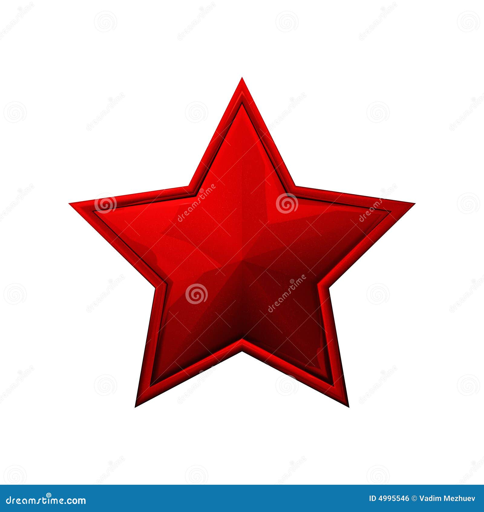 Estrella roja stock de ilustración. Ilustración de contorno - 4995546