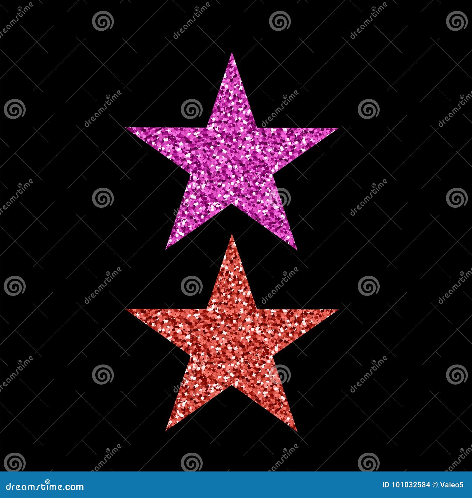 Estrella rosada del brillo ilustración del vector. Ilustración de rico ...