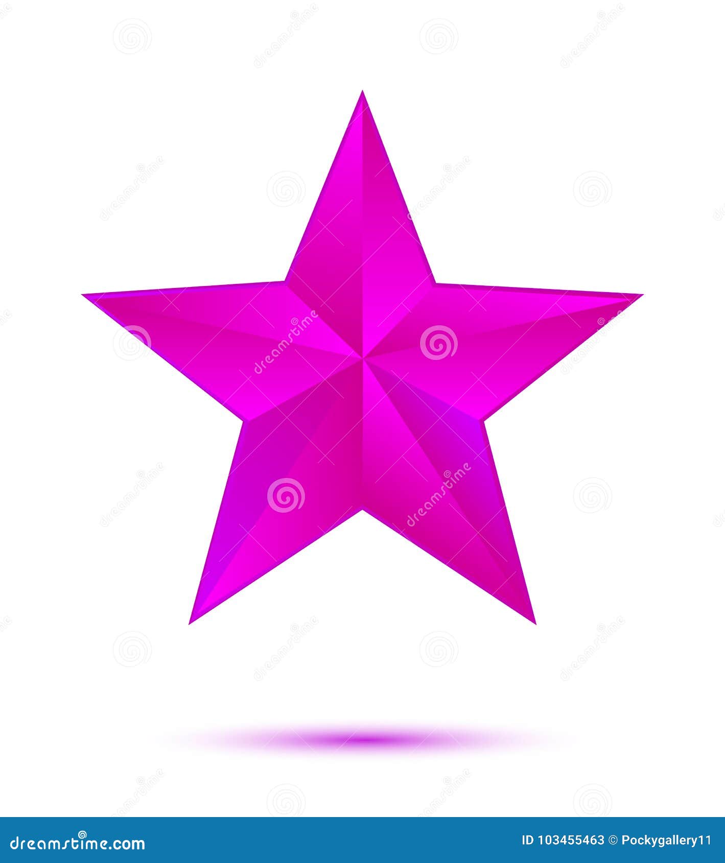 Estrella violeta en blanco ilustración del vector. Ilustración de ...