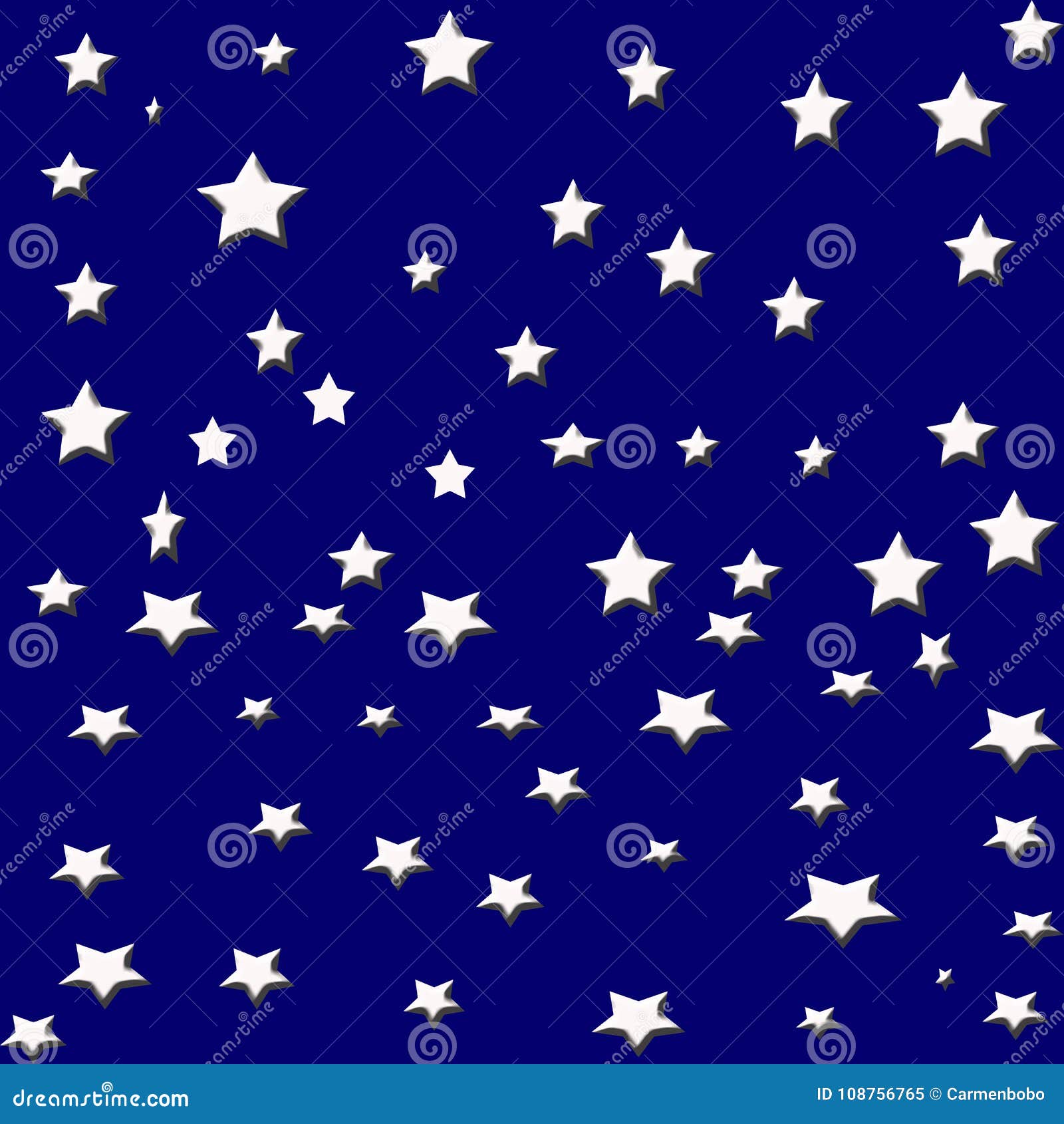 Estrellas blancas stock de ilustración. Ilustración de feliz - 108756765