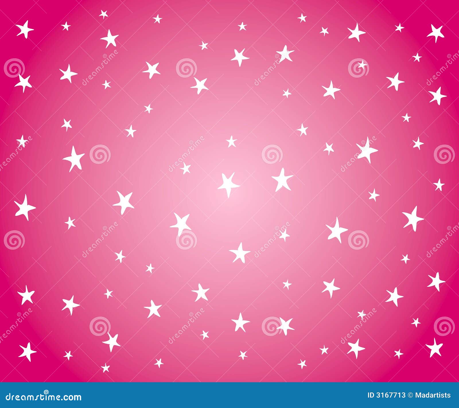 Estrellas Blancas En Fondo Rosado Stock de ilustración - Ilustración de ...