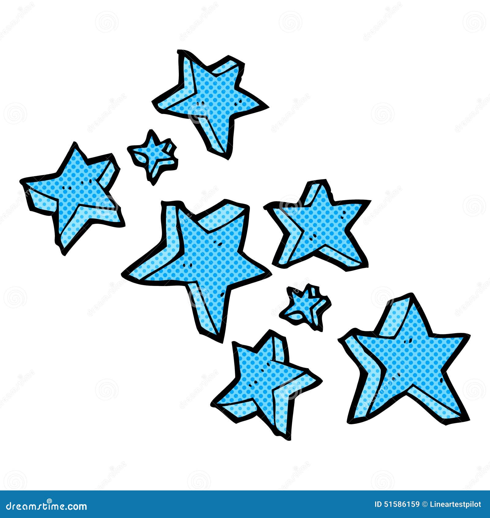Estrellas Cómicas De La Historieta Stock de ilustración - Ilustración ...