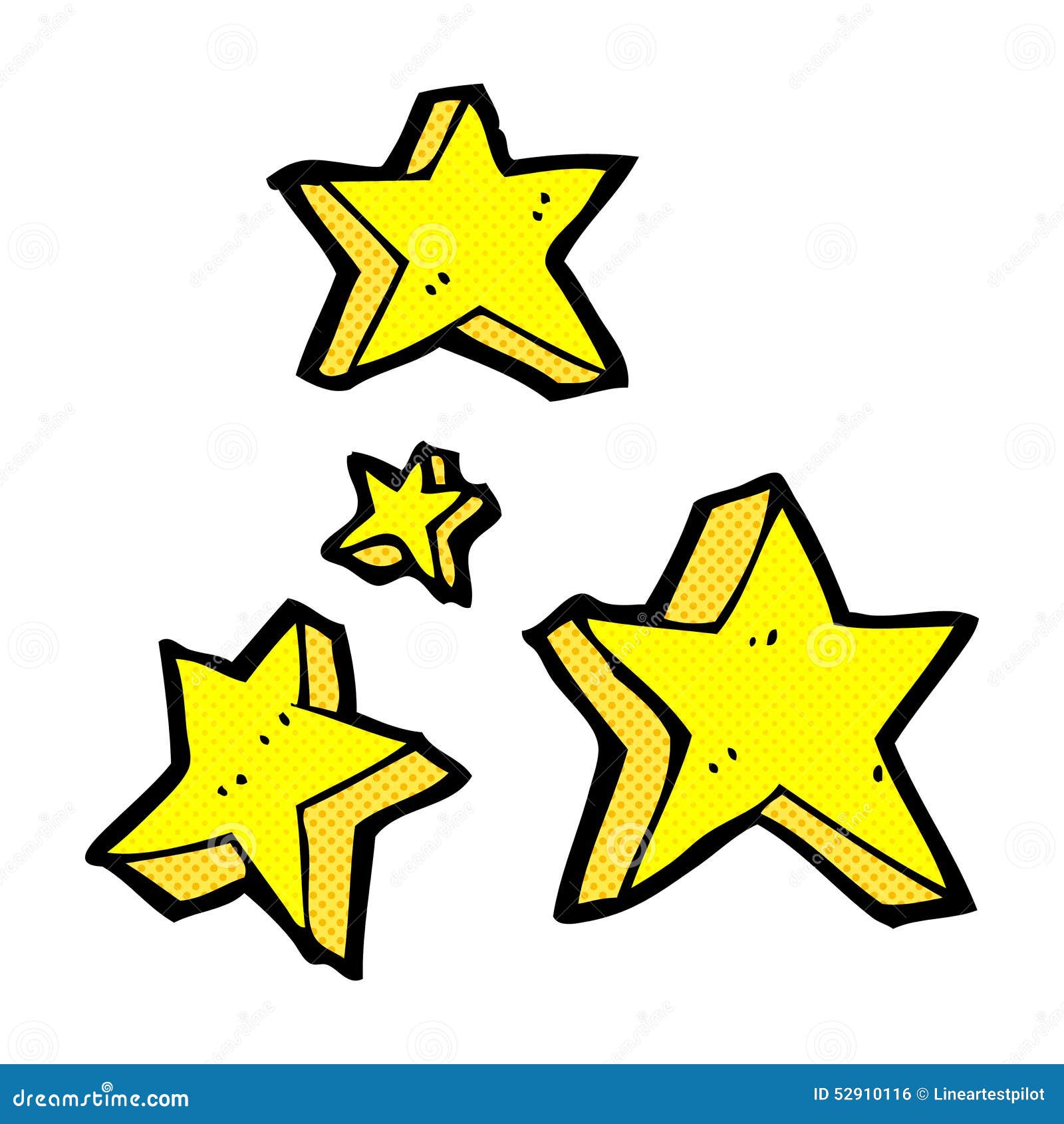 Estrellas Cómicas De La Historieta Stock de ilustración - Ilustración ...