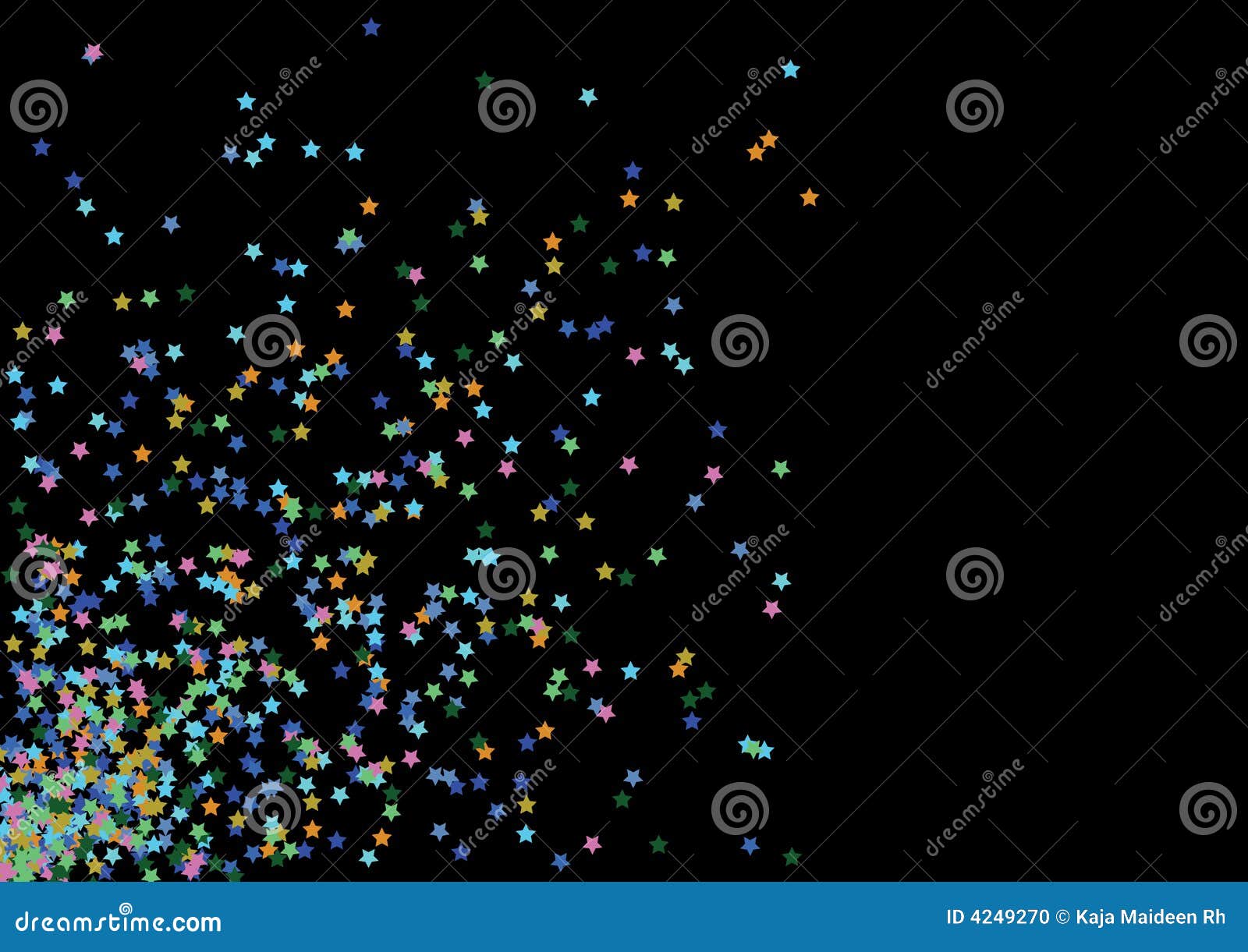 Estrellas coloridas stock de ilustración. Ilustración de llenado - 4249270