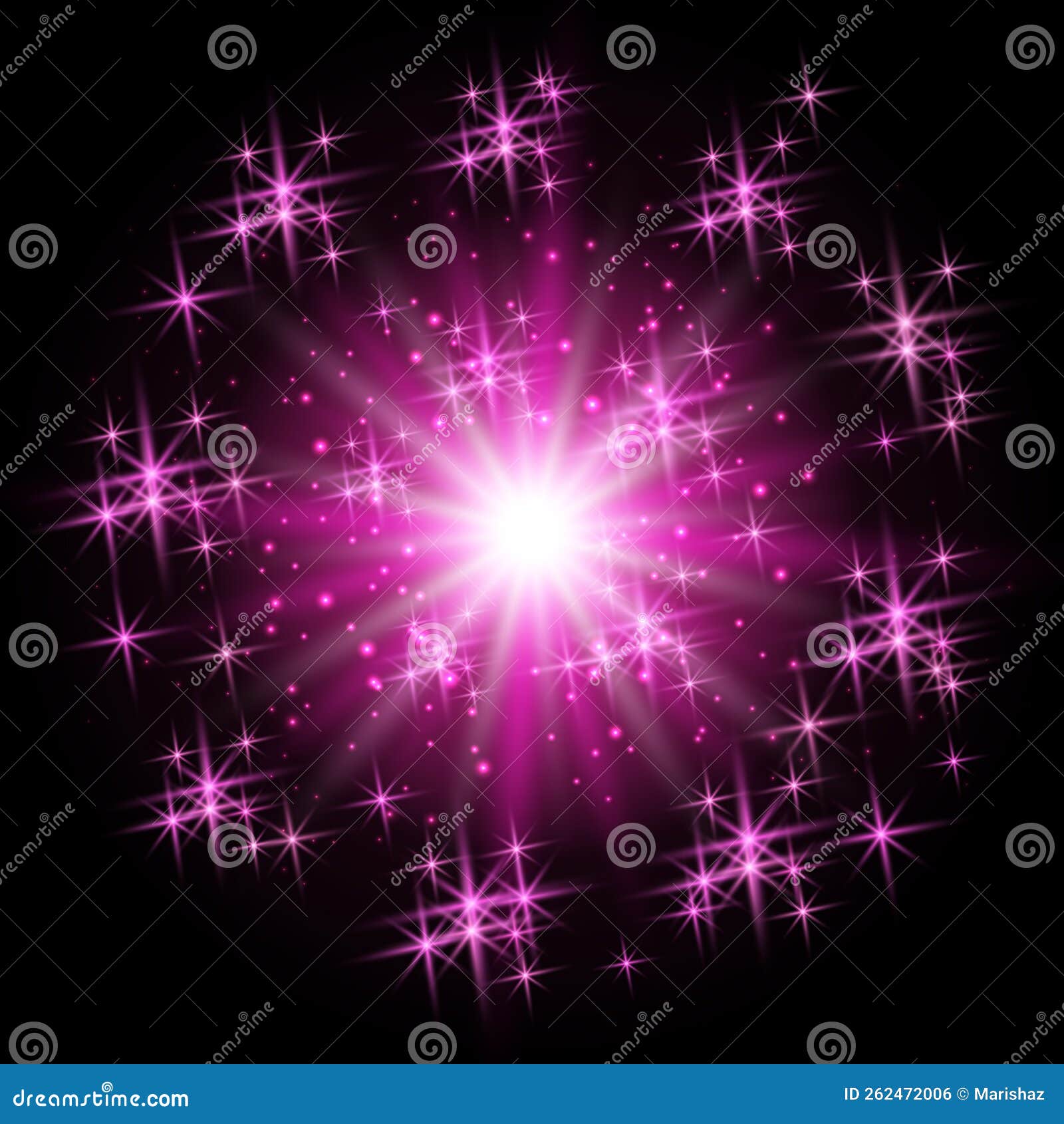 Estrellas De Supernova Flash Ilustración del Vector - Ilustración de ...