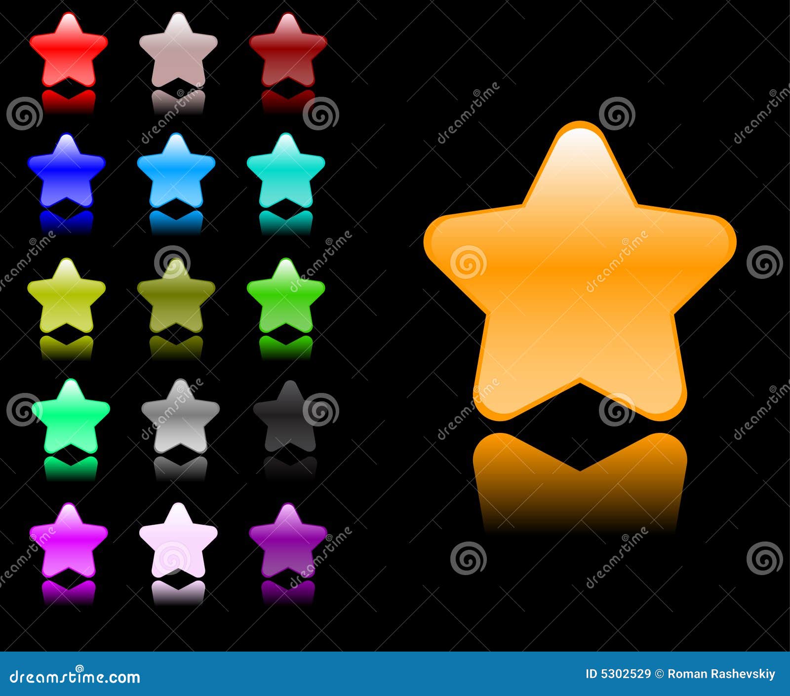 Estrellas Del Color Imagen. Imagen: 5302529