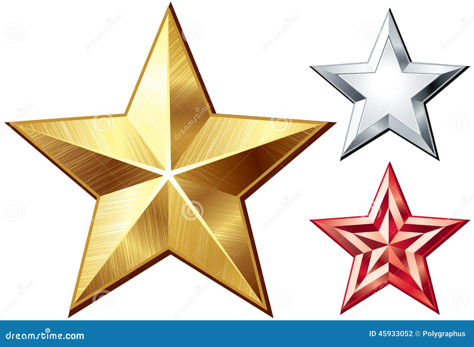 Estrellas del vector ilustración del vector. Ilustración de gris - 45933052