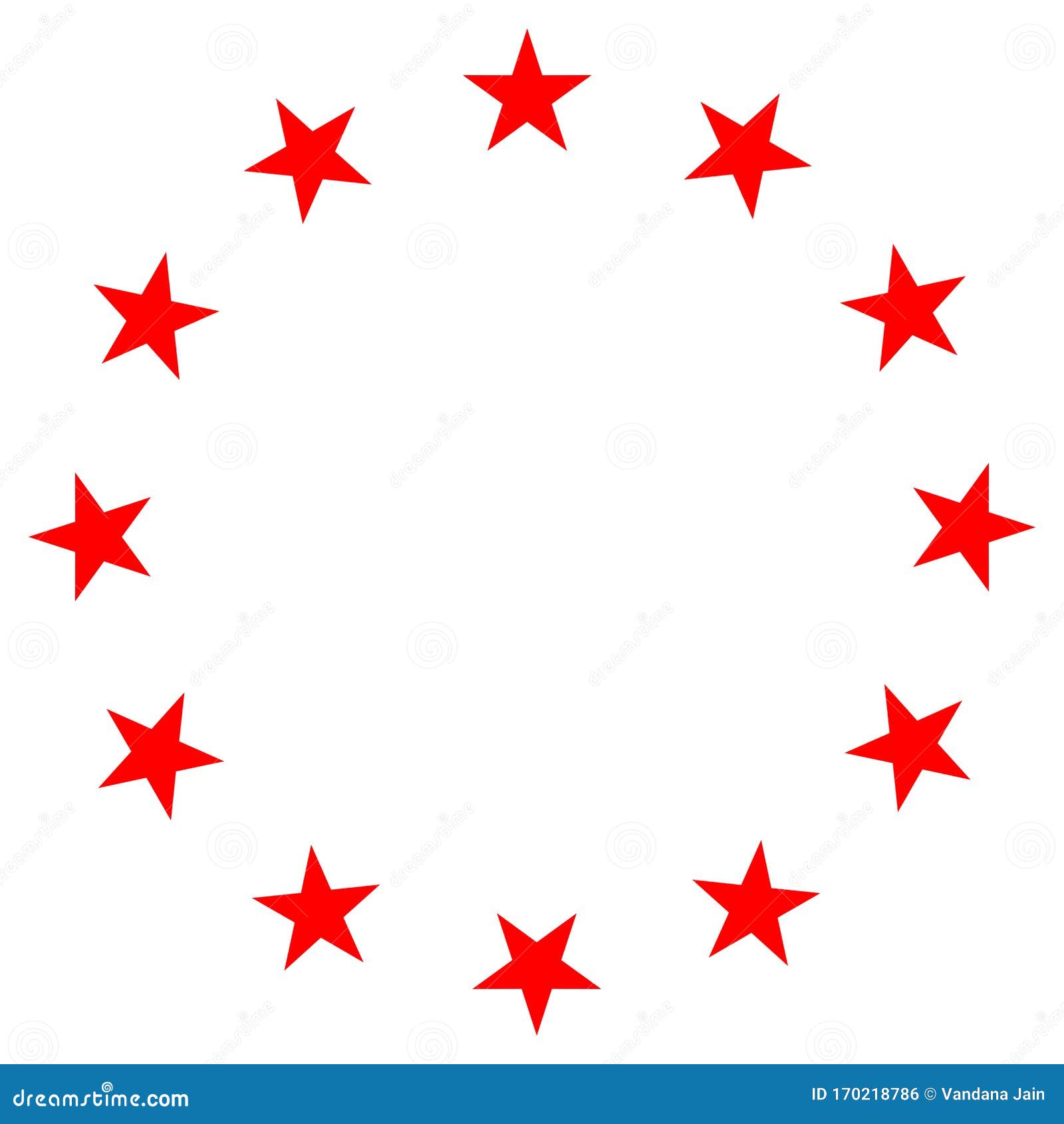 Estrellas Estrellas En Círculo Ilustración del Vector - Ilustración de ...