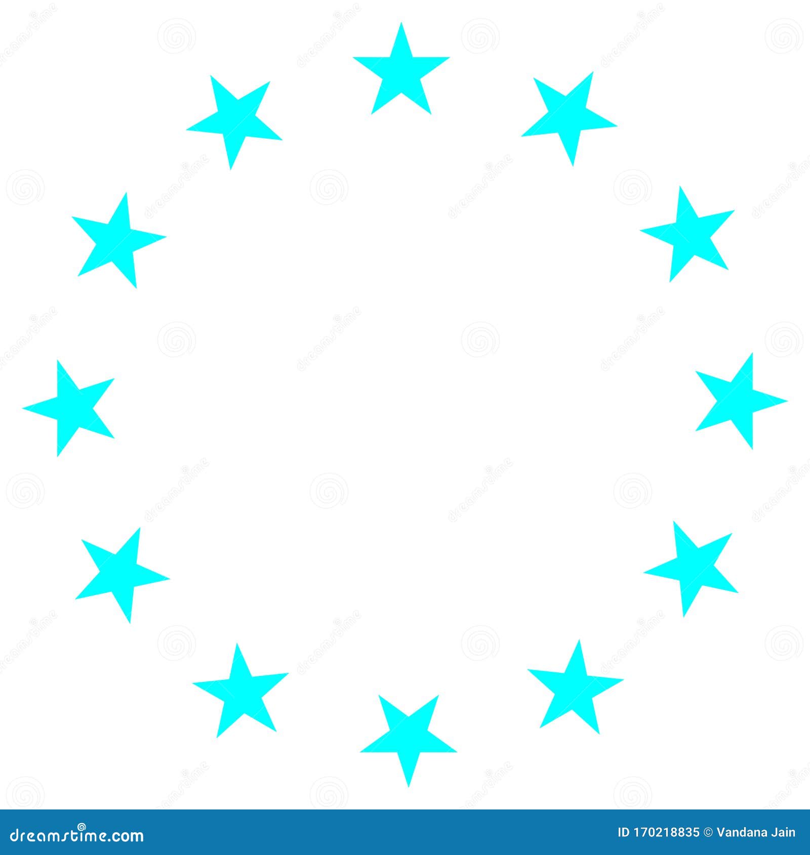 Estrellas Estrellas En Círculo Ilustración del Vector - Ilustración de ...