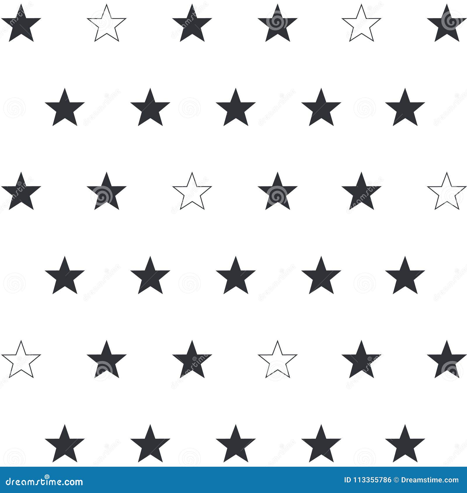 Estrellas Gris Oscuro En Un Fondo Blanco Stock de ilustración ...