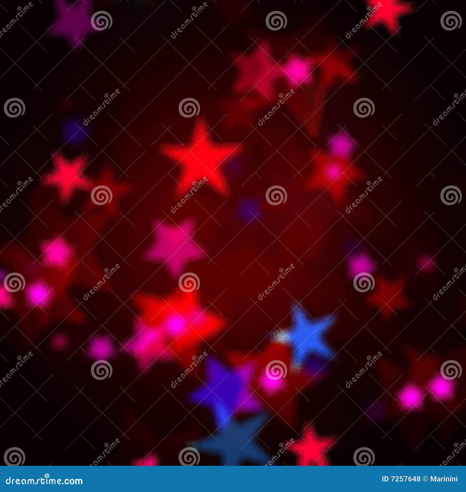 Estrellas Rojas, Azules Y Rosadas Stock de ilustración - Ilustración de ...