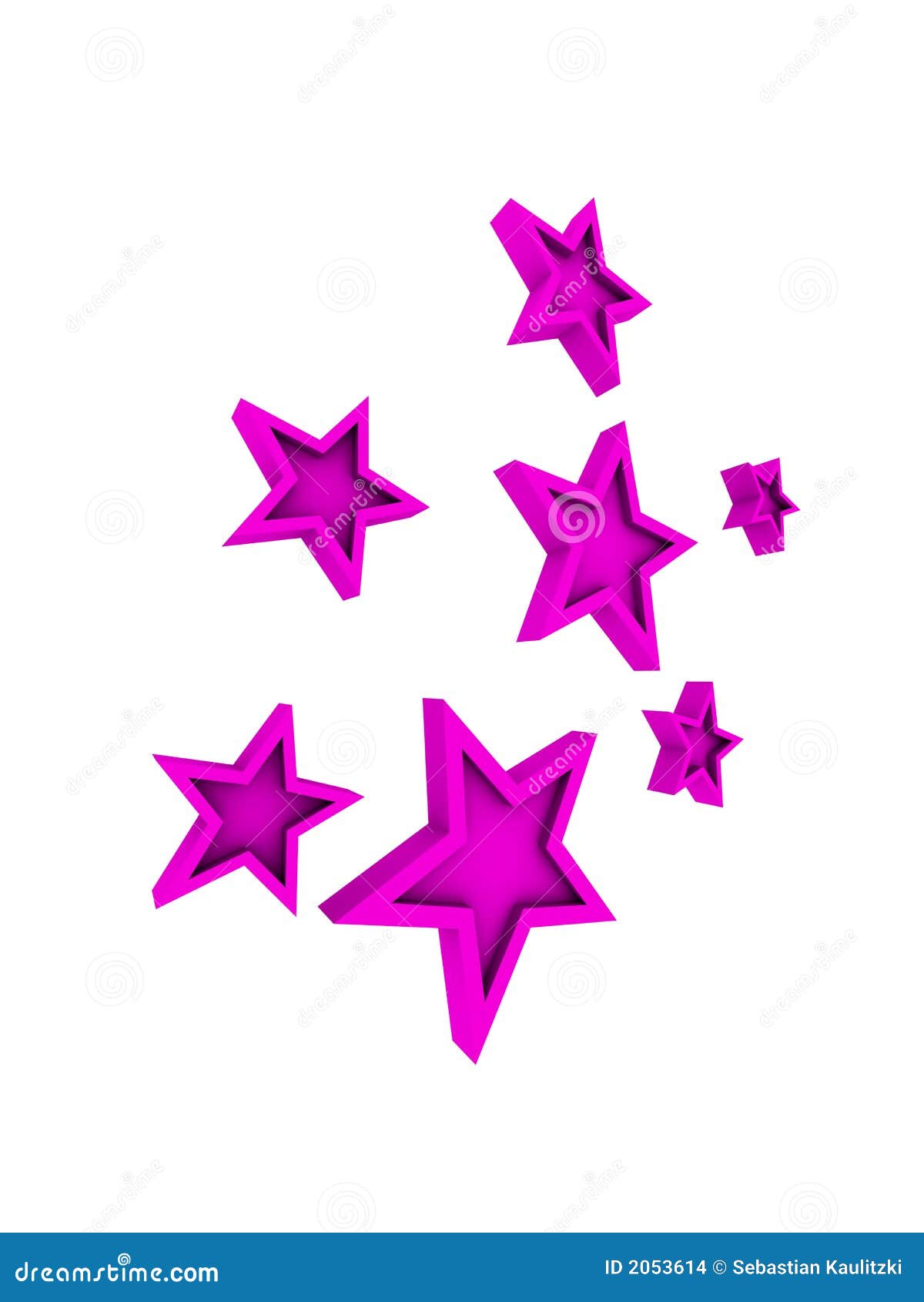 Estrellas rosadas stock de ilustración. Ilustración de rayo - 2053614