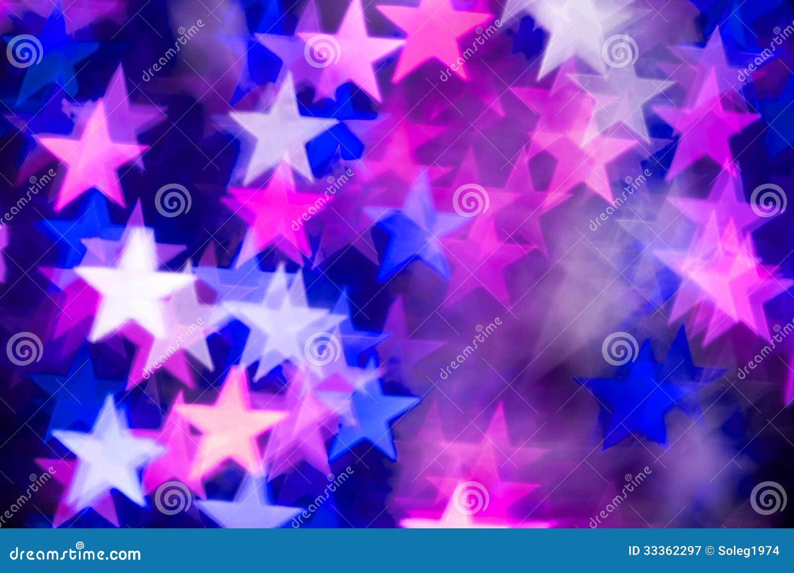 Estrellas rosadas y azules imagen de archivo. Imagen de borroso - 33362297