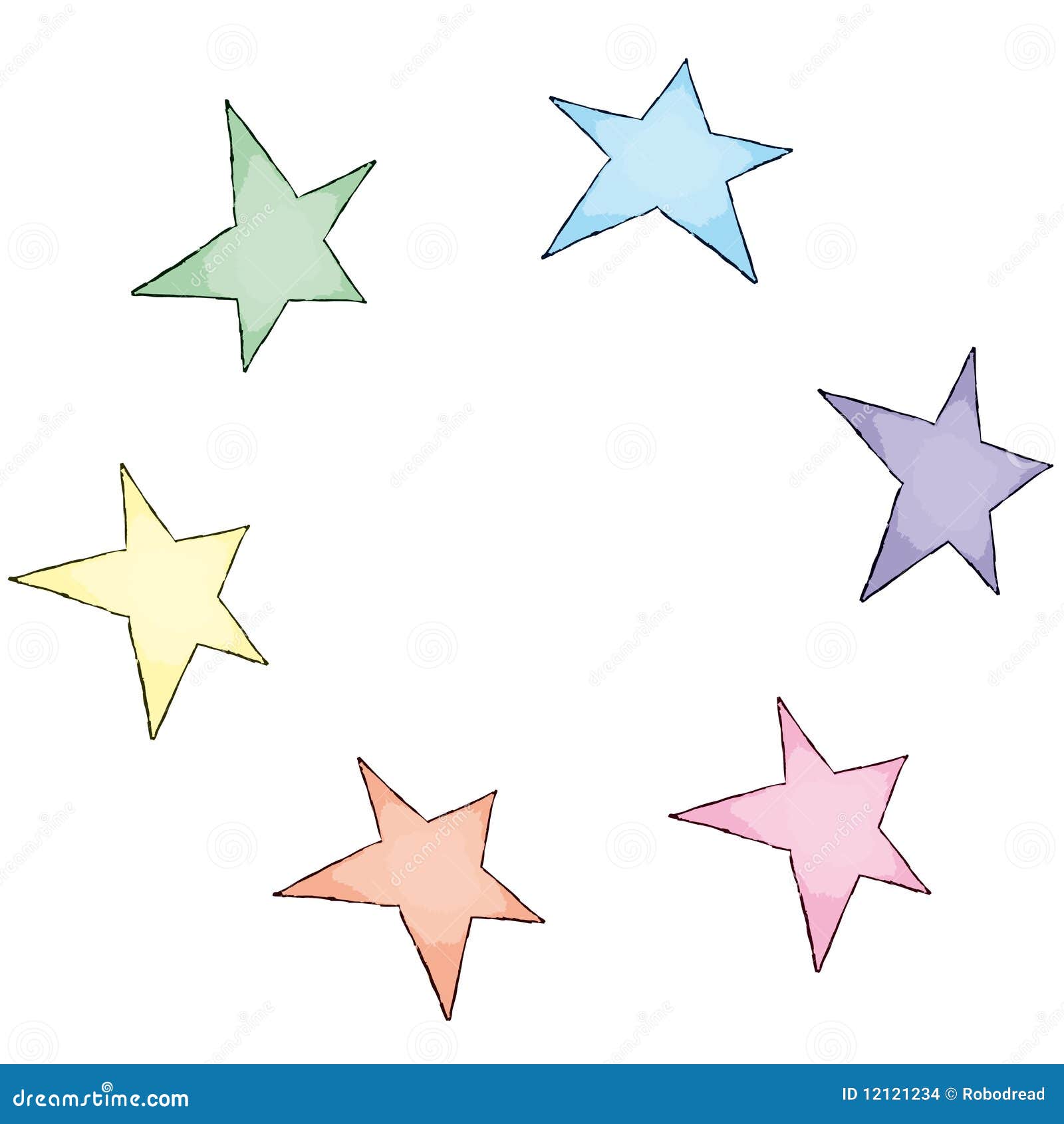 Estrellas (vector) ilustración del vector. Ilustración de colorido ...