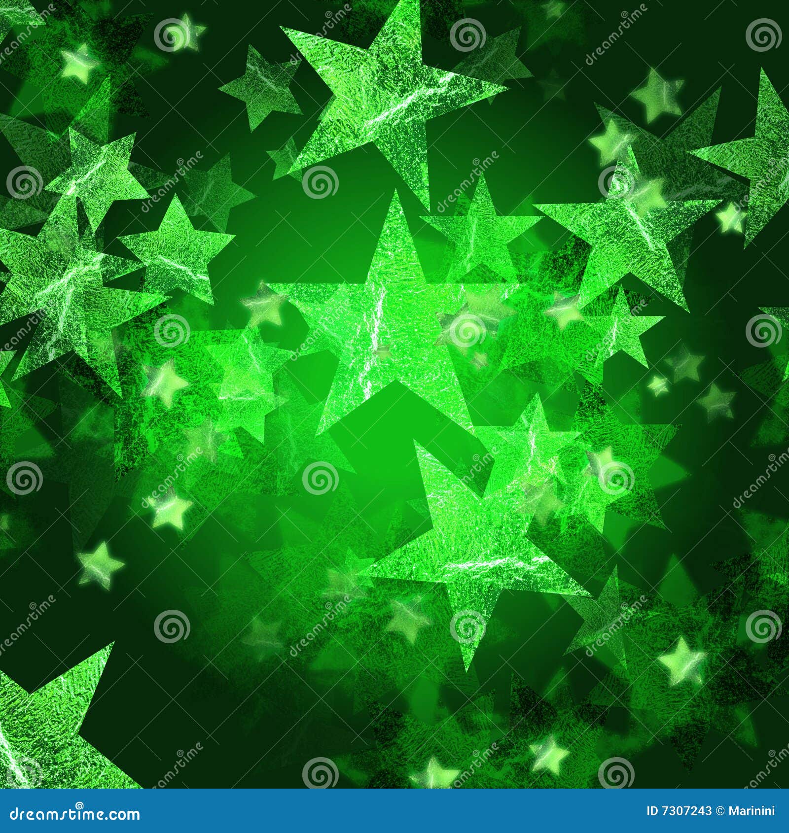 Estrellas Verdes Fotos de archivo - Imagen: 7307243