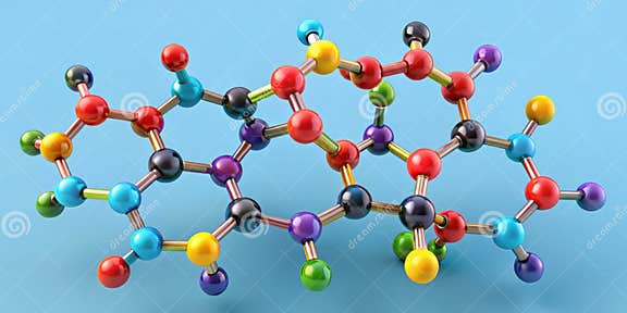 Estrogen Hormone Molecular Structure 3D Visualization of the Estrogen ...