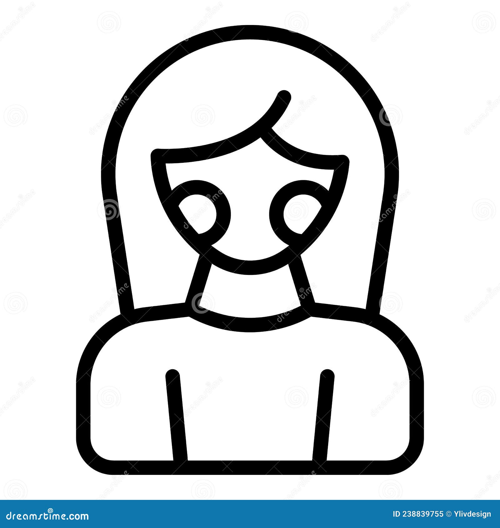 Estrogen Woman Icon Outline Vector Menopause Hormone Stock Vector