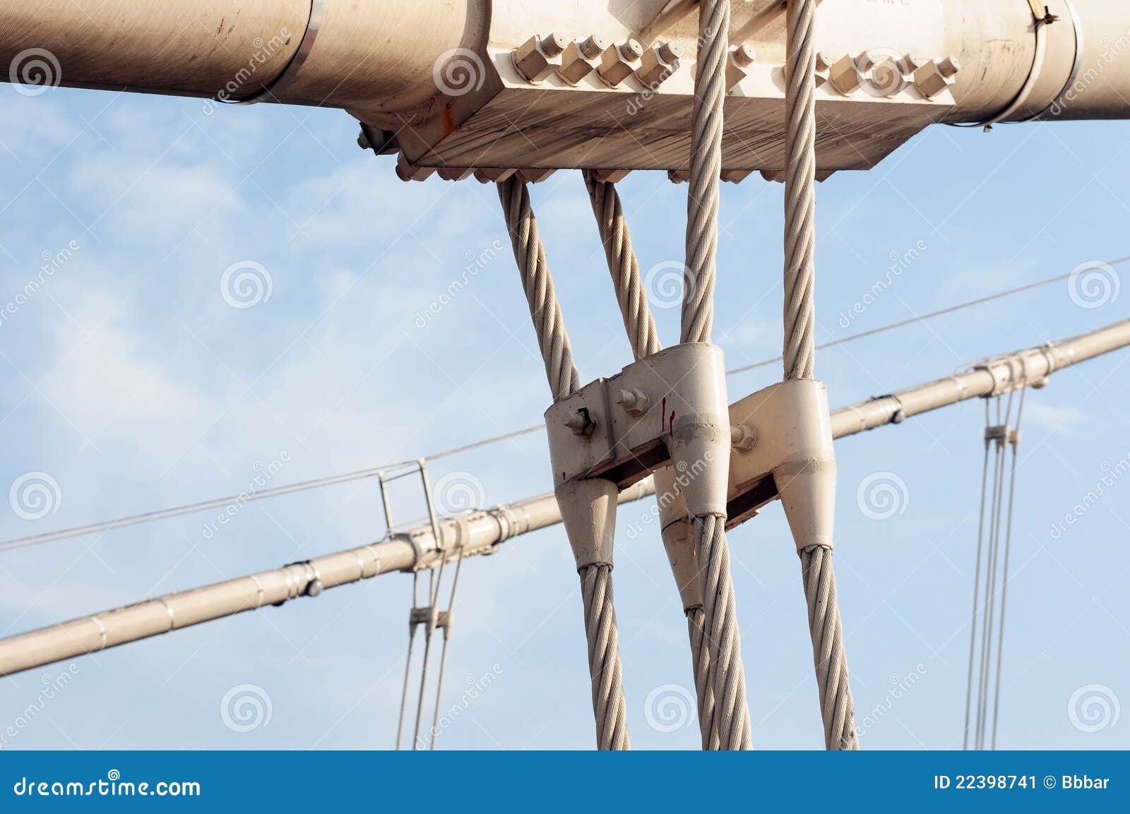 Estructura De Acero Del Cable Imagen de archivo - Imagen de metal ...