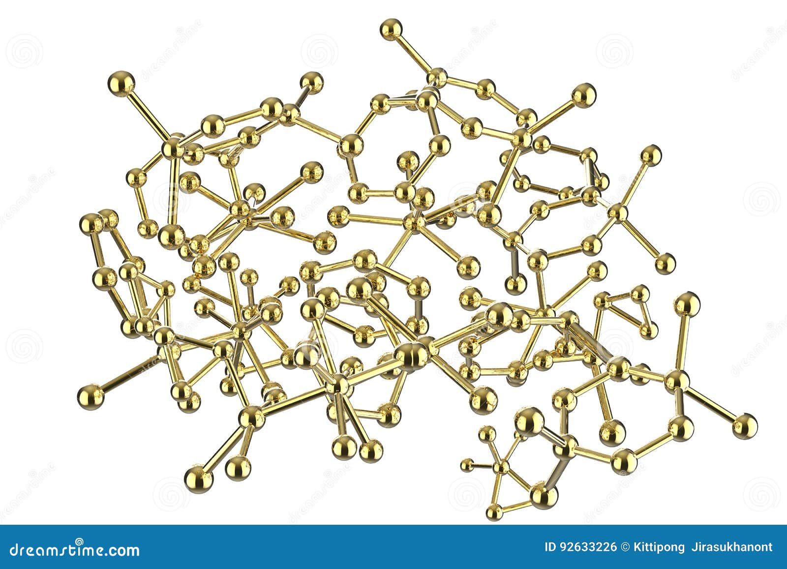 Estructura De La Molécula Del Oro Stock de ilustración - Ilustración de ...
