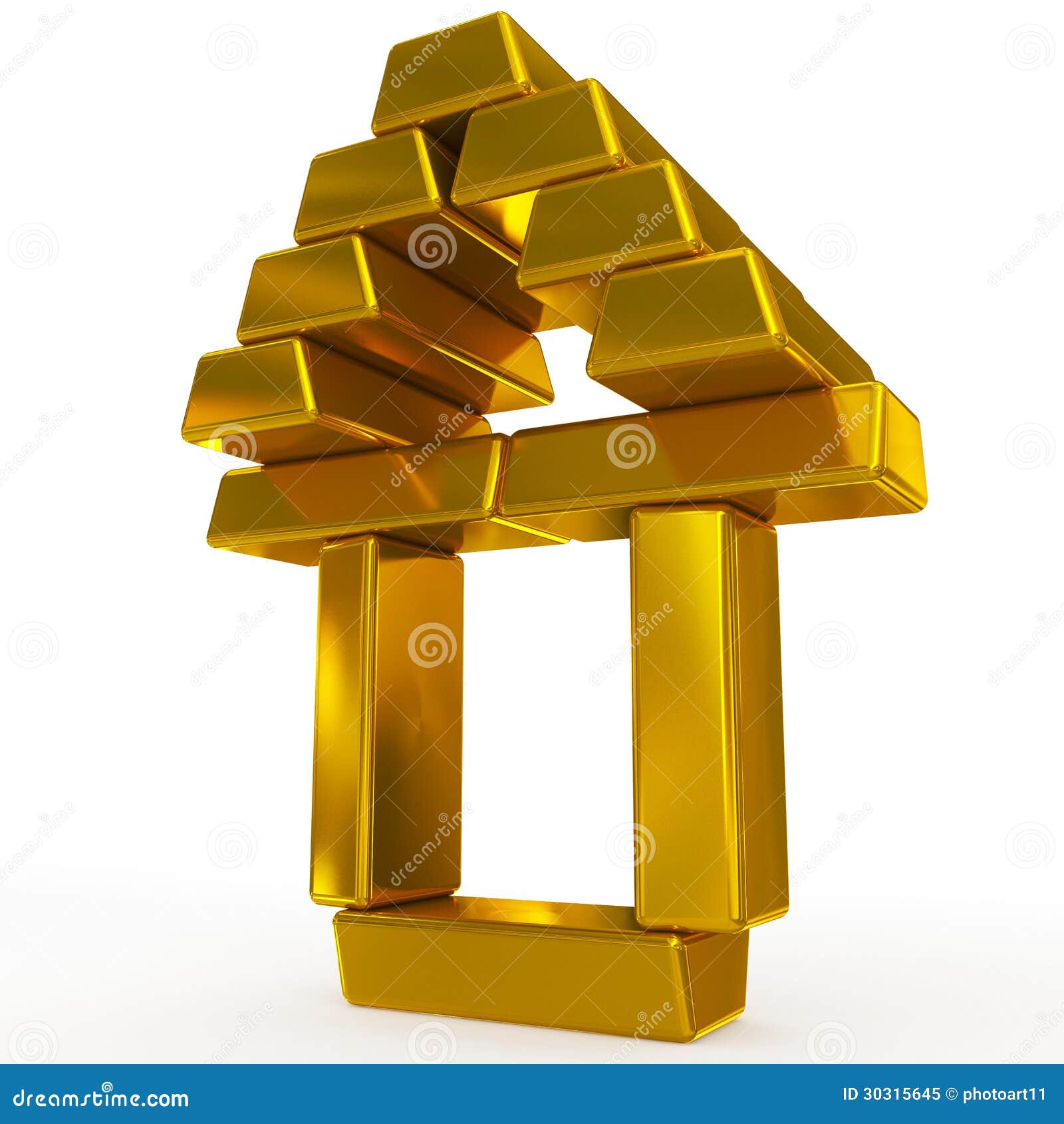 Estructura De Las Barras De Oro Stock de ilustración - Ilustración de ...