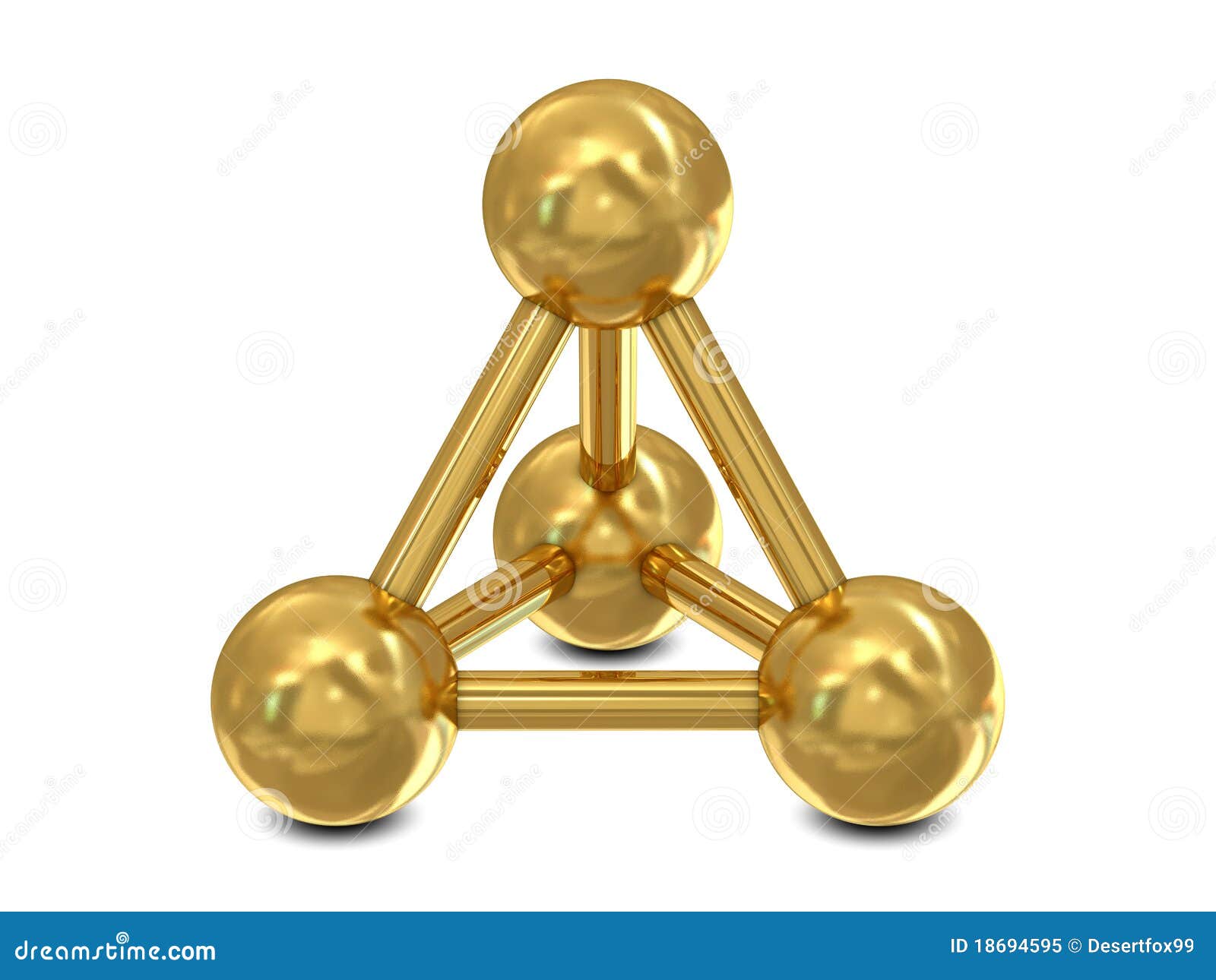 Estructura De Oro Molecular Stock de ilustración - Ilustración de ...