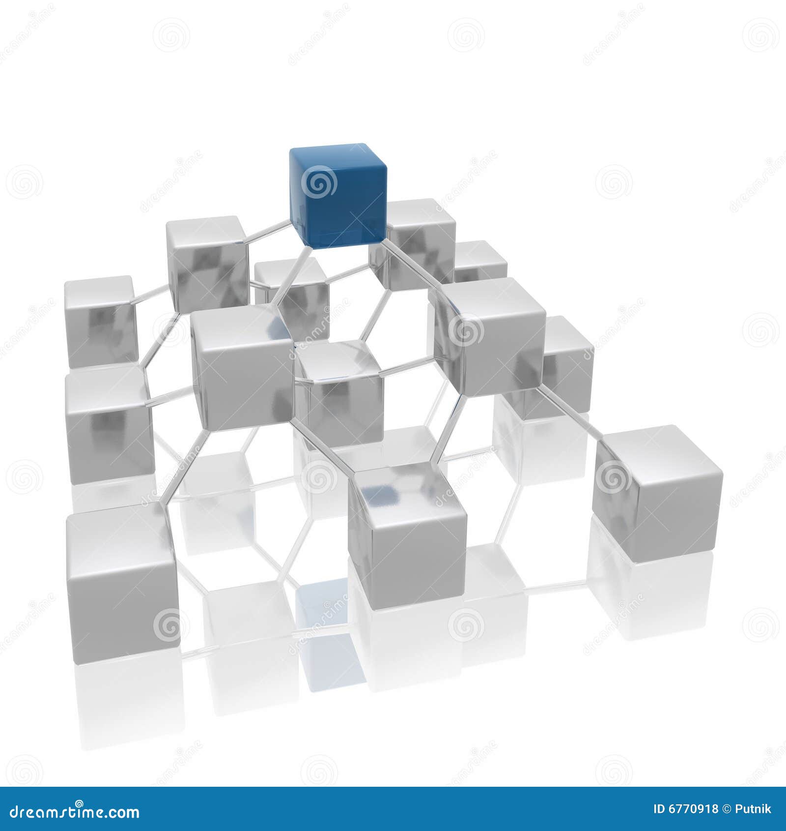 Estructura de red stock de ilustración. Ilustración de metal - 6770918