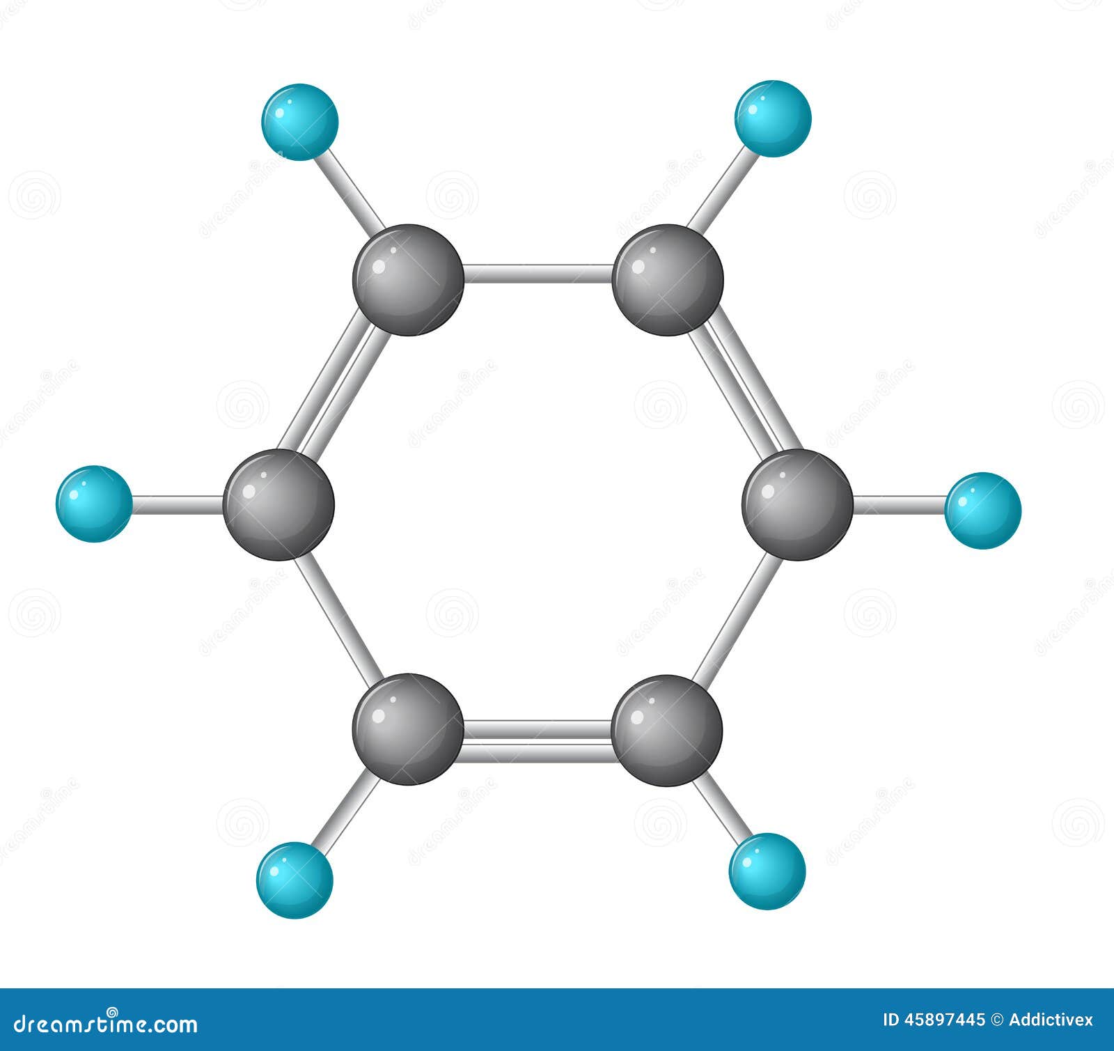 Estructura del benceno ilustración del vector. Ilustración de molécula ...