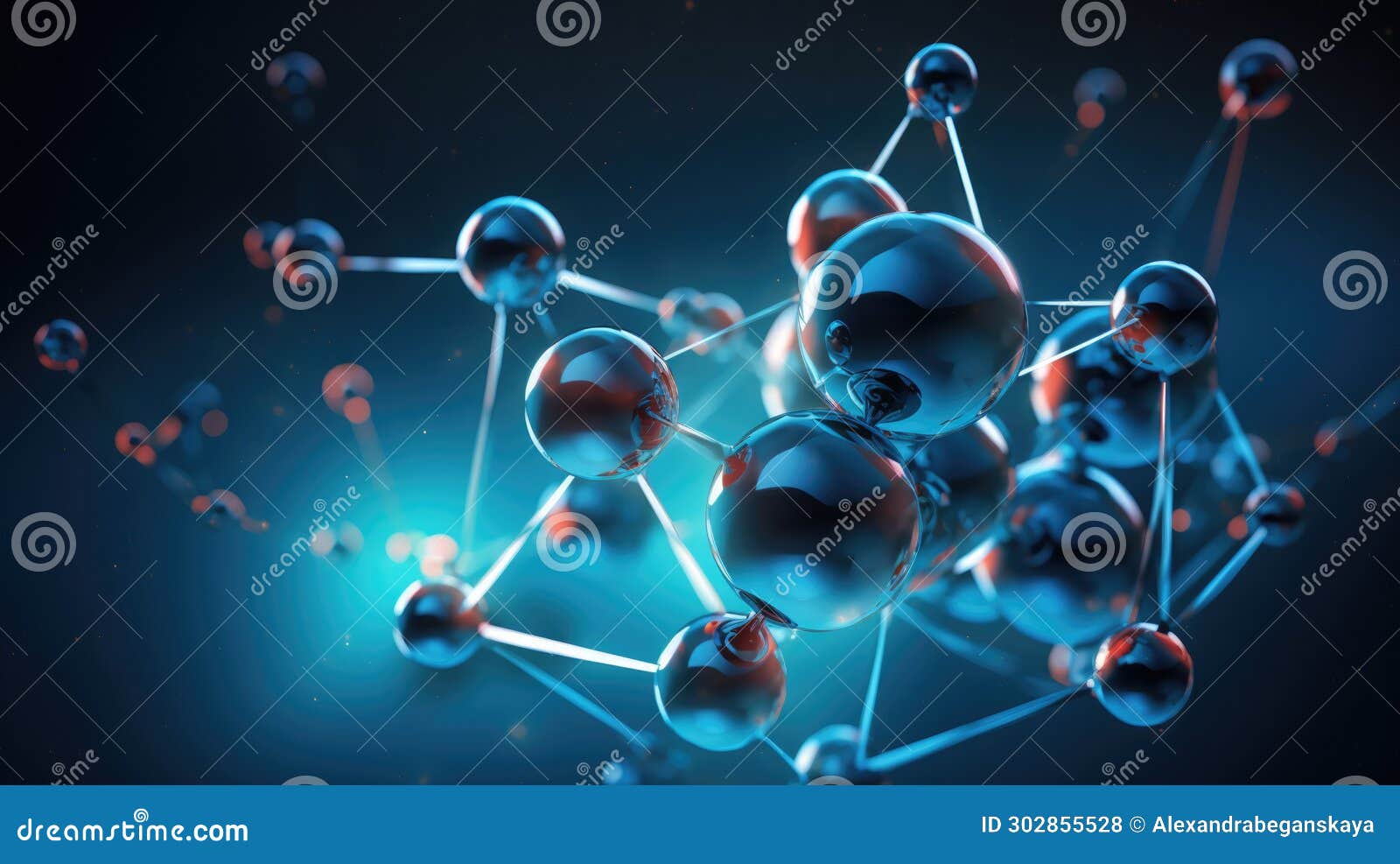 Estructura Del Modelo De Adn Molecular De La Ciencia Stock de ...